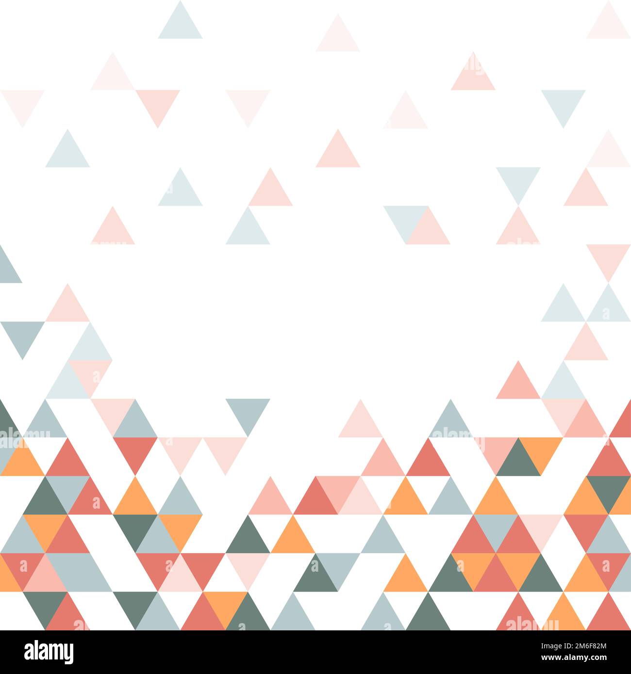 Colorful triangle patterned on white background Stock Vector Image ...
