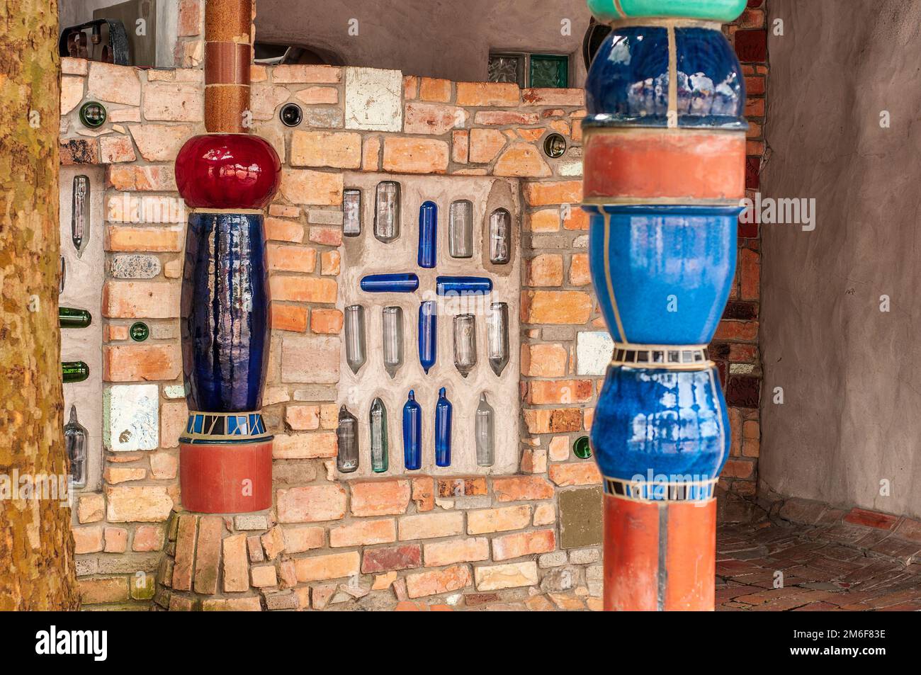 The Hundertwasser designed toilets in Kawakawa, Northland, New Zealand ...