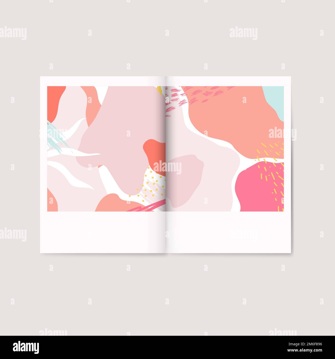 Colorful Memphis design magazine vector Stock Vector Image & Art - Alamy