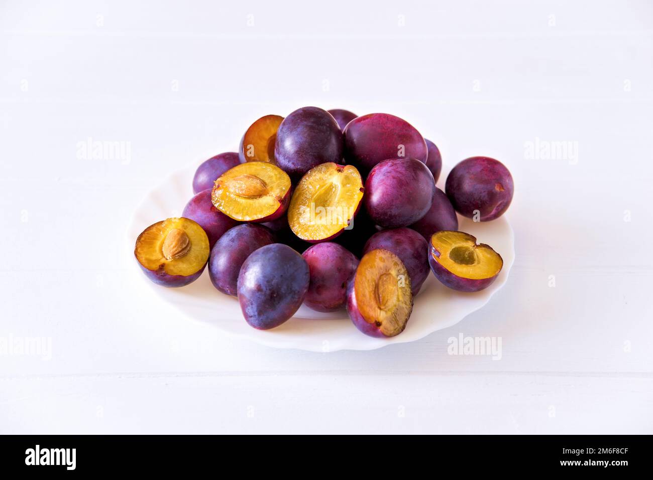 Plum with pits hi-res stock photography and images - Alamy