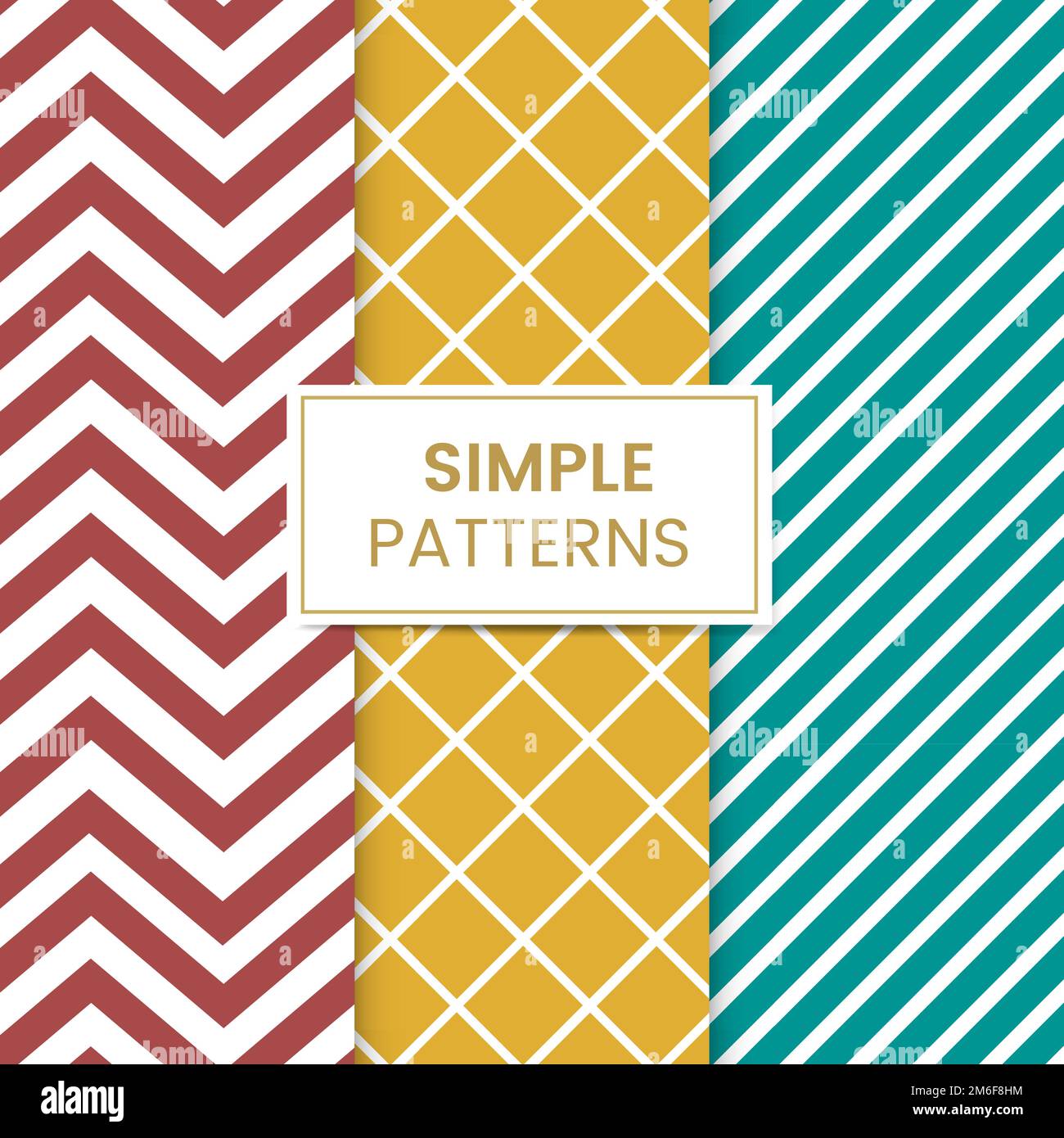 Colorful mixed seamless pattern vector set Stock Vector Image & Art - Alamy