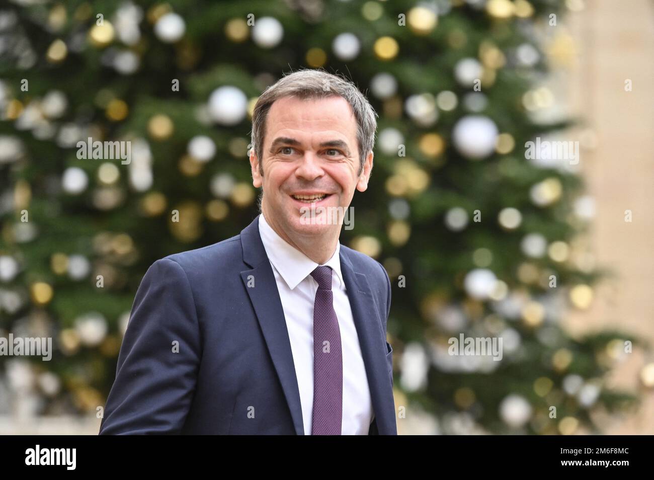 Olivier Veran, government spokesperson at the Elyzee Palace during the ...