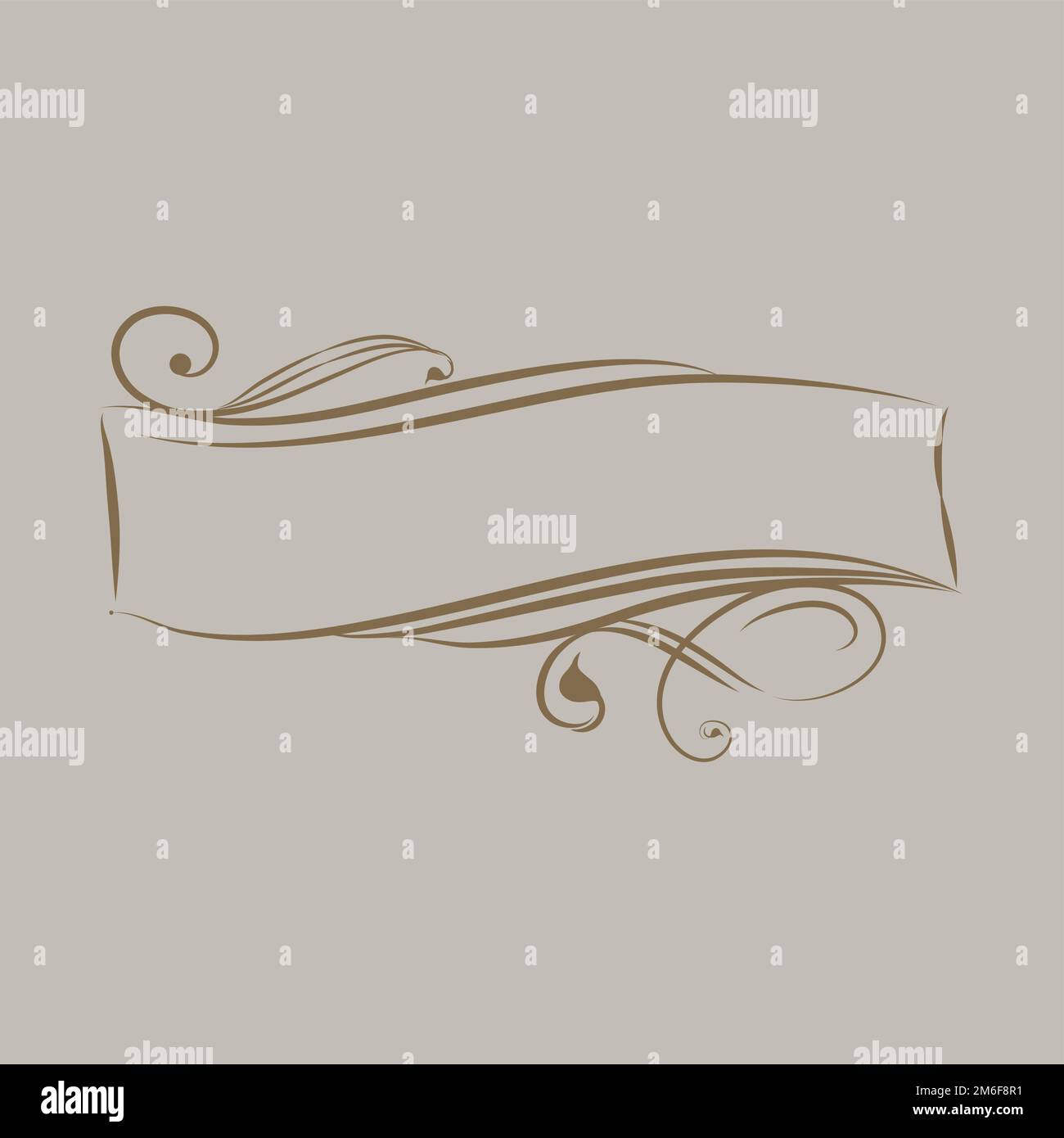 Decorative calligraphic ornament banner vector Stock Vector Image & Art ...