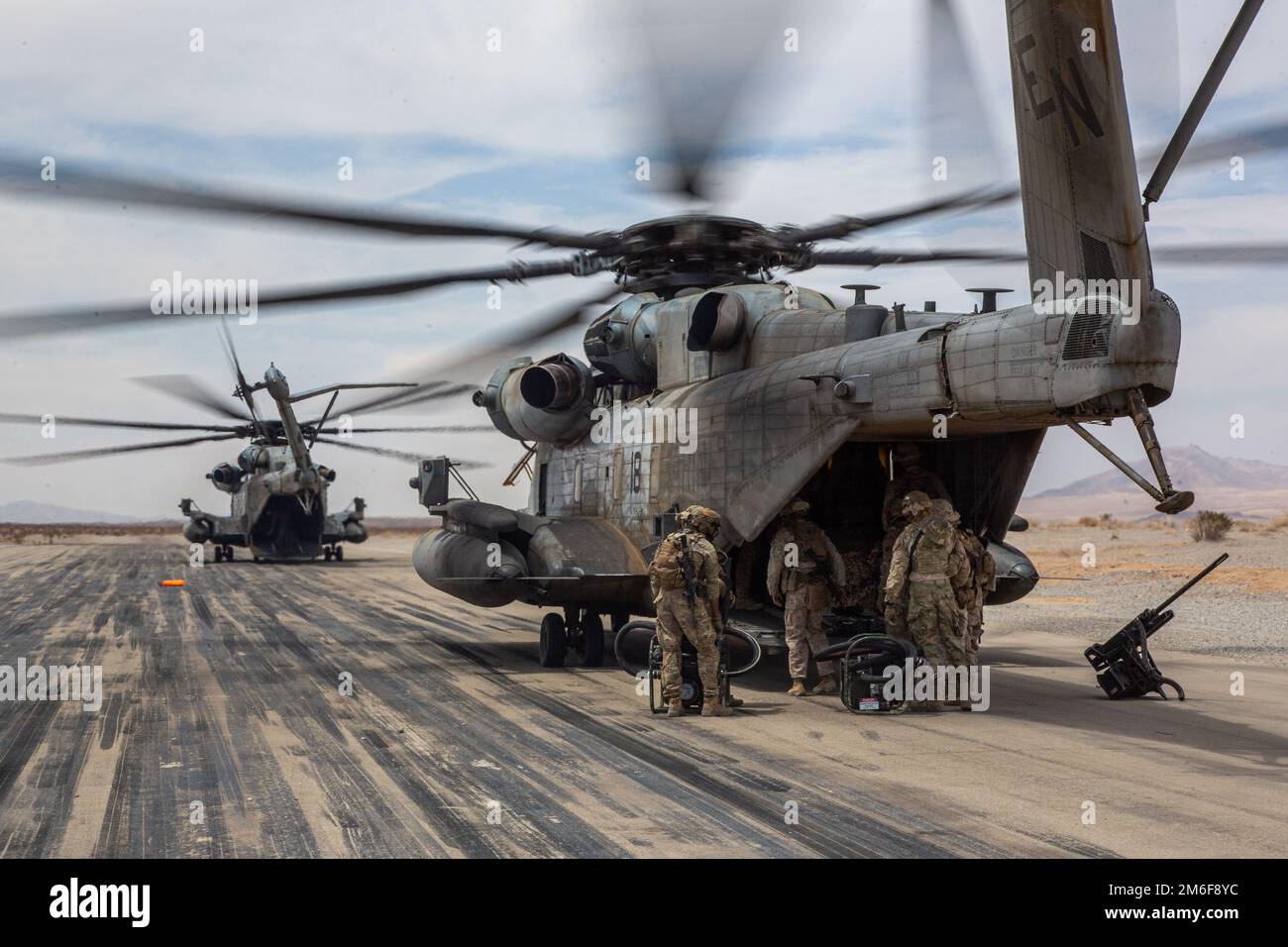 U.S Marines with Marine Wing Support Squadron (MWSS) 273 and U.S Airmen ...