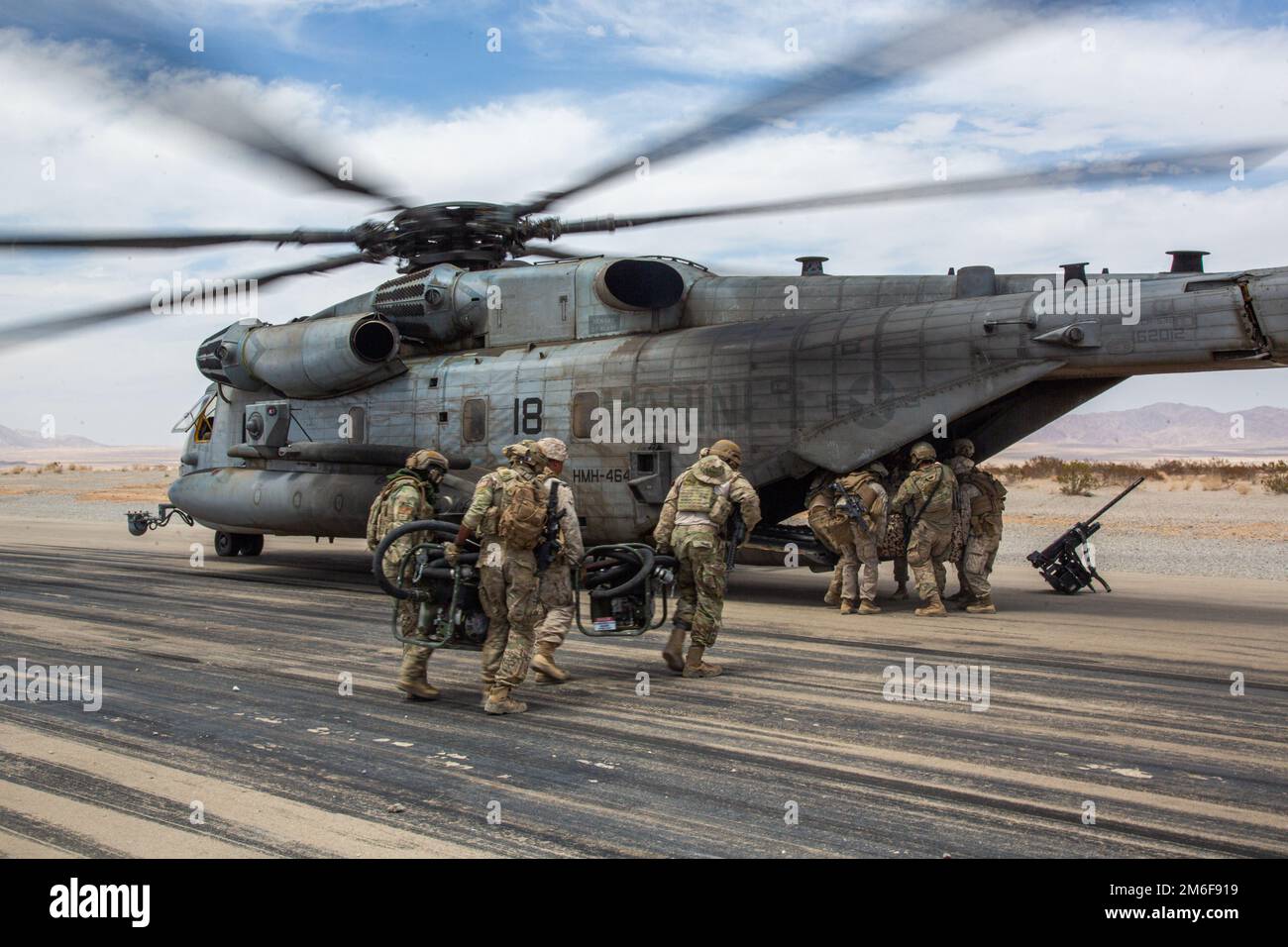 U.S Marines with Marine Wing Support Squadron (MWSS) 273 and U.S Airmen ...
