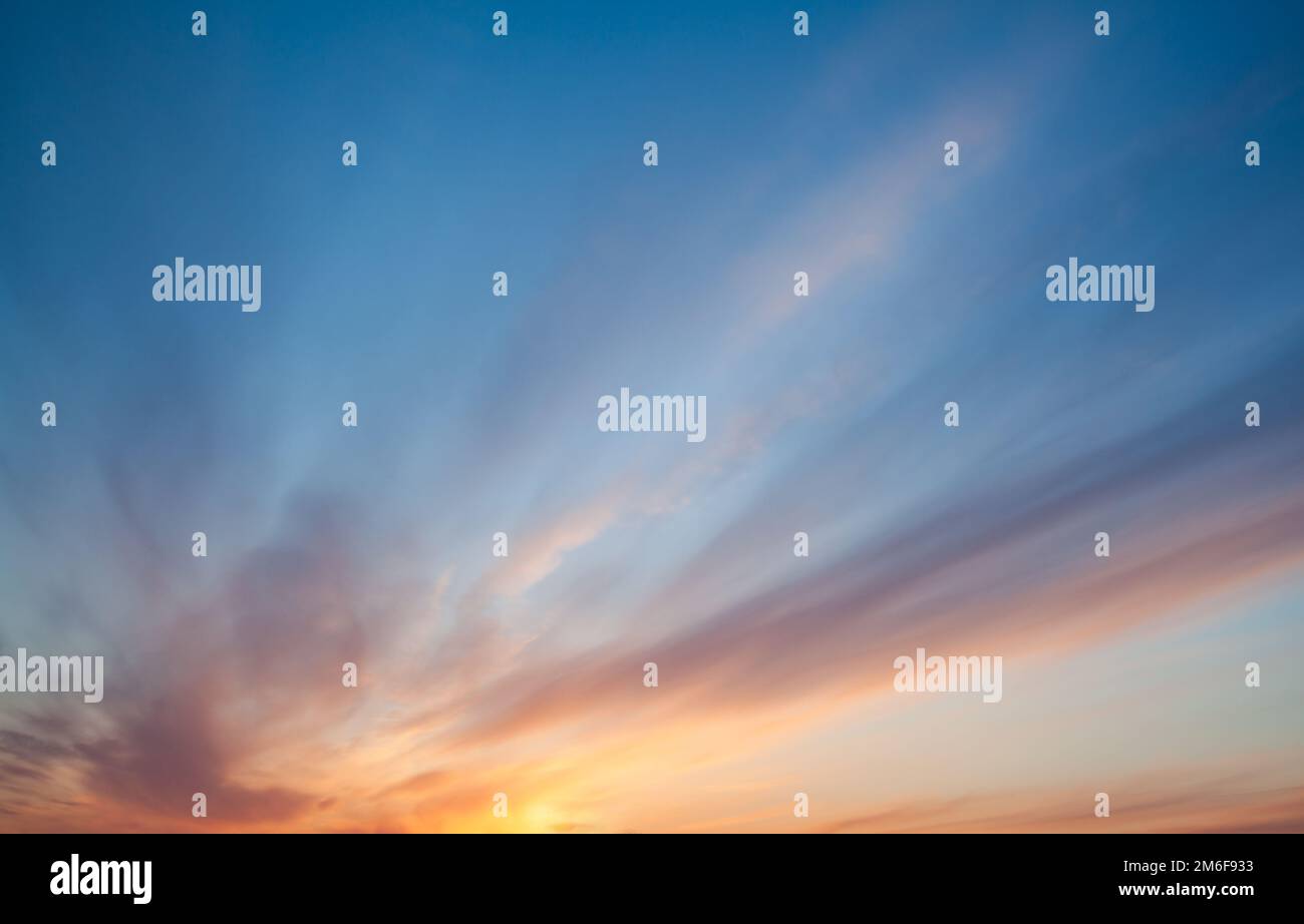Beautiful morning sunrise cloudy sky hi-res stock photography and ...