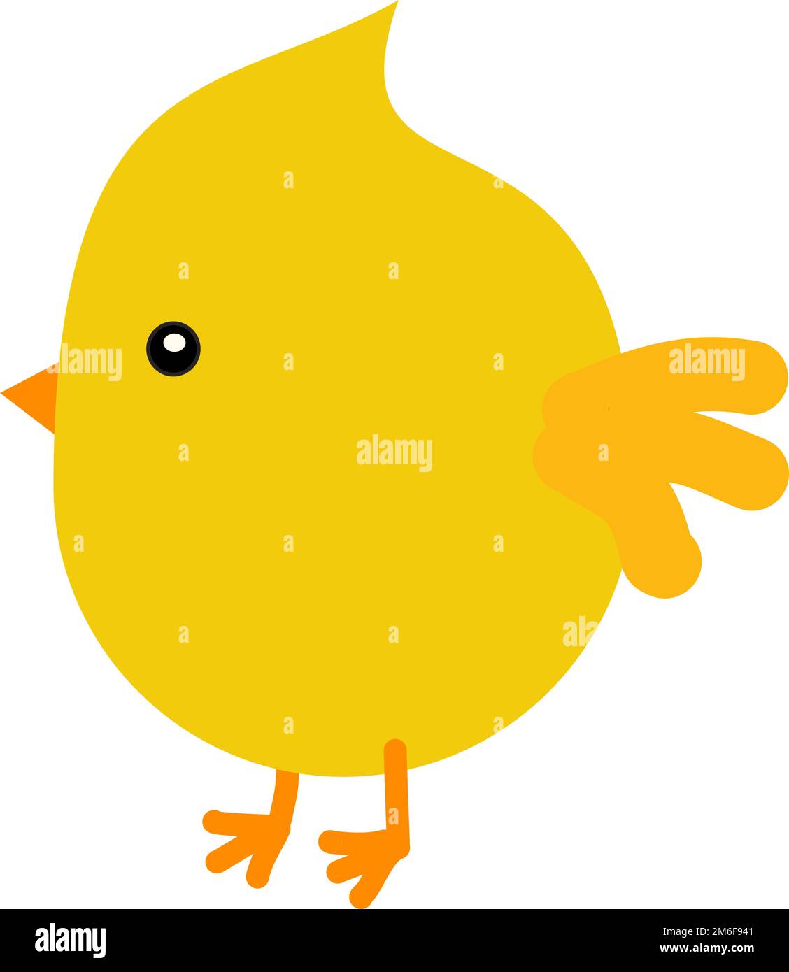 Cute Easter chick illustration isolated on backgroun Stock Vector Image ...