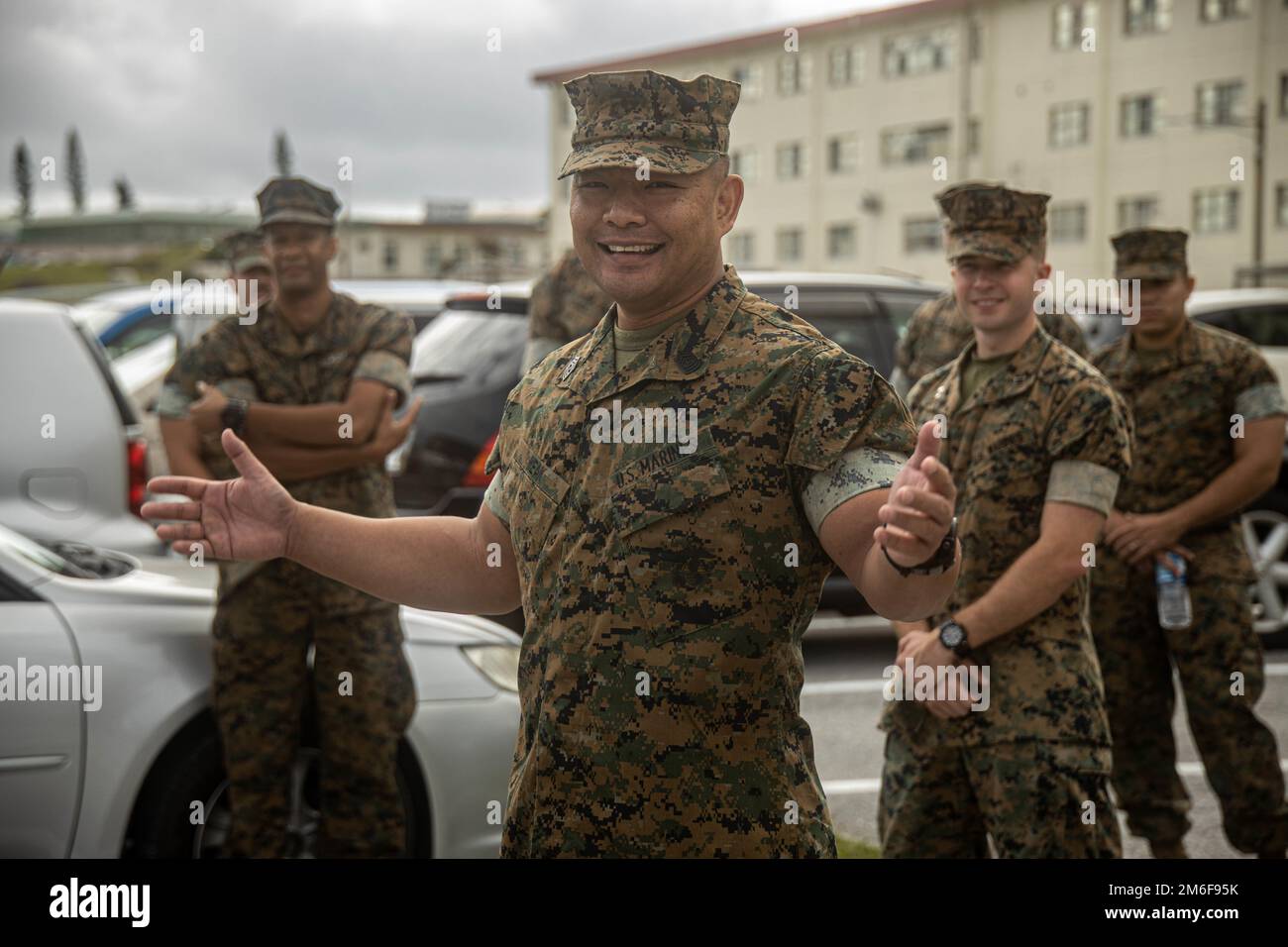 U.S. Marine Corps 1st Sgt. James Meak, Headquarters Company first ...