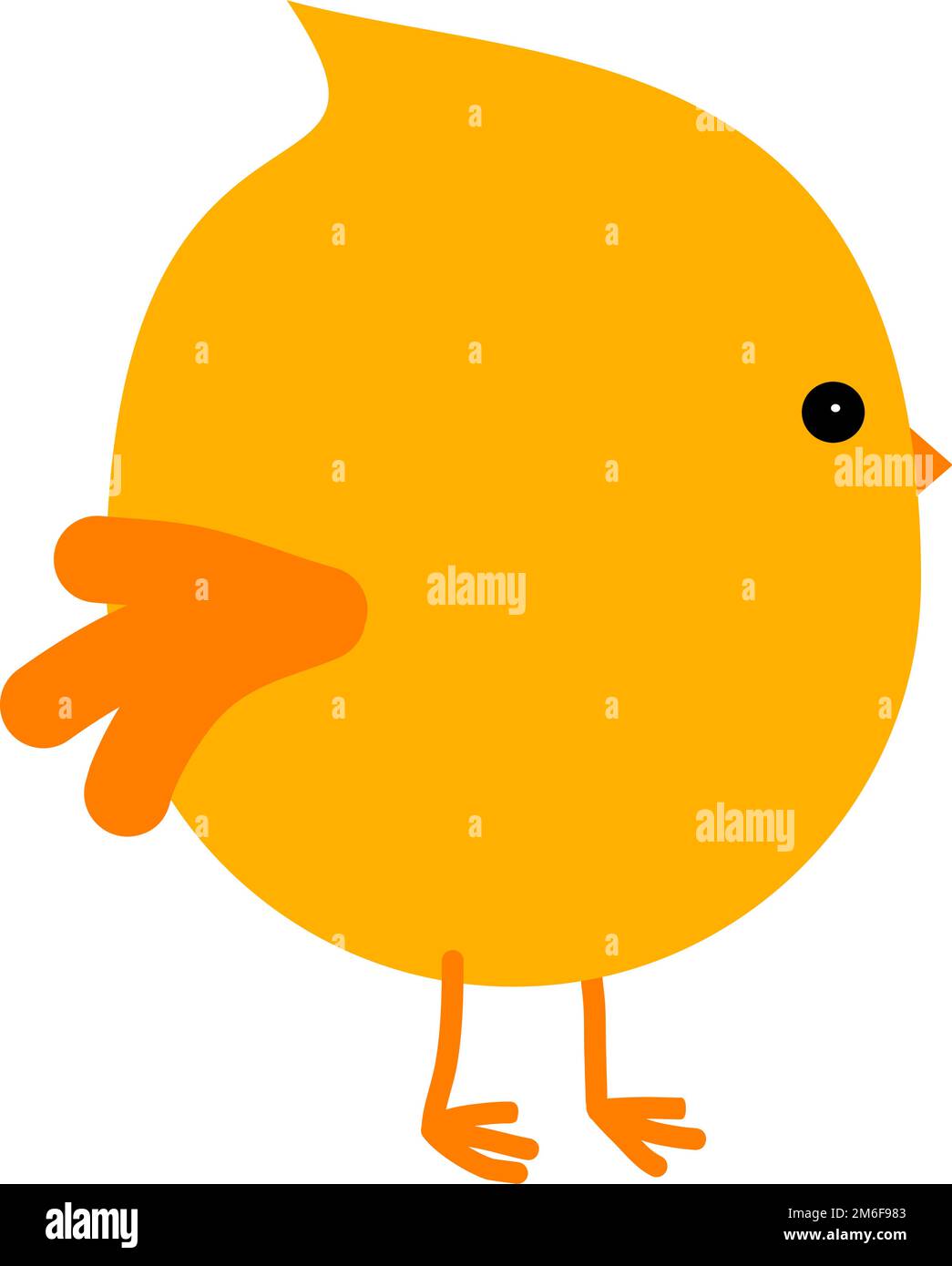 Cute Easter chick illustration isolated on backgroun Stock Vector Image ...