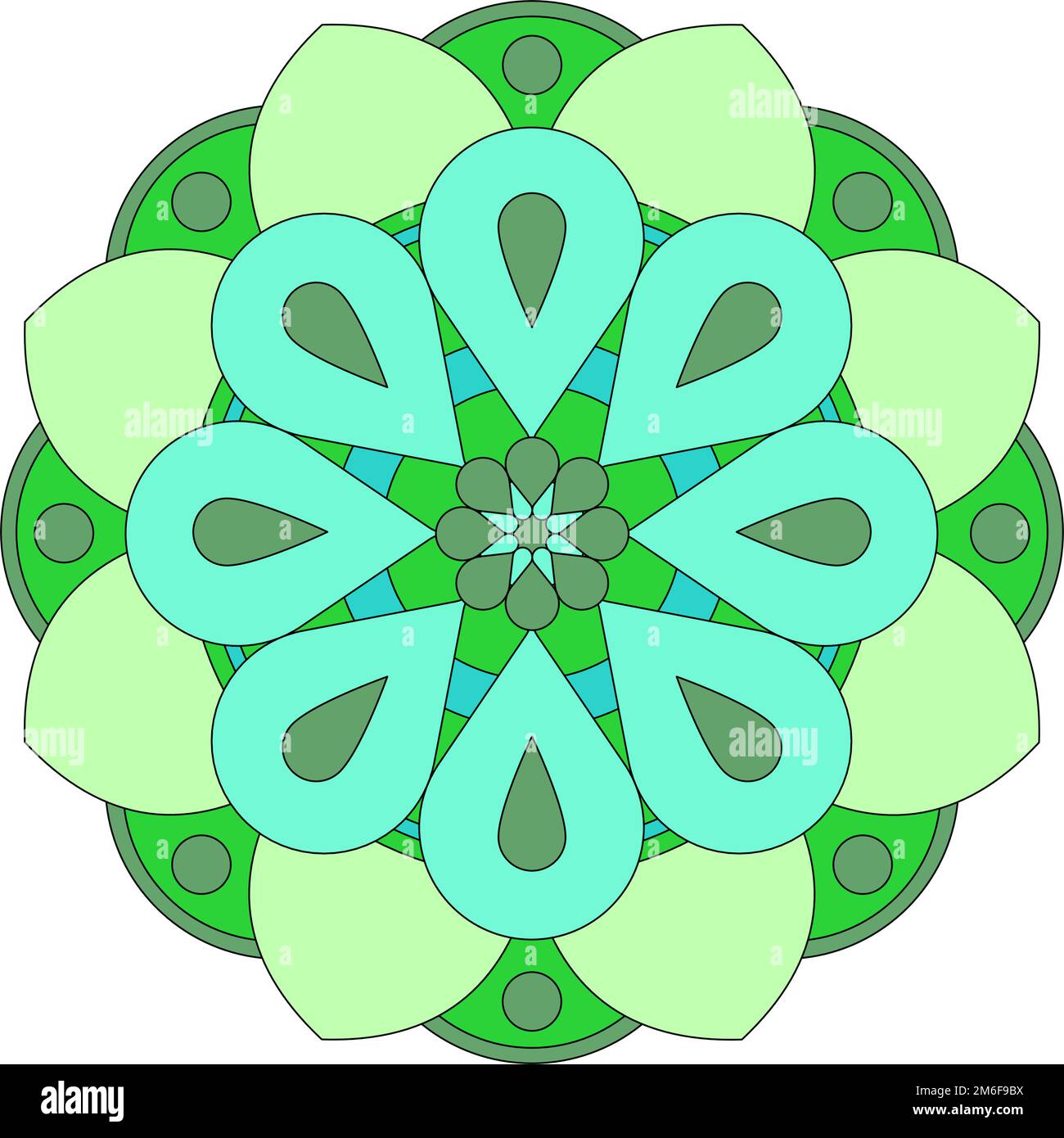 Symmetrical textile pattern Stock Vector Images - Alamy