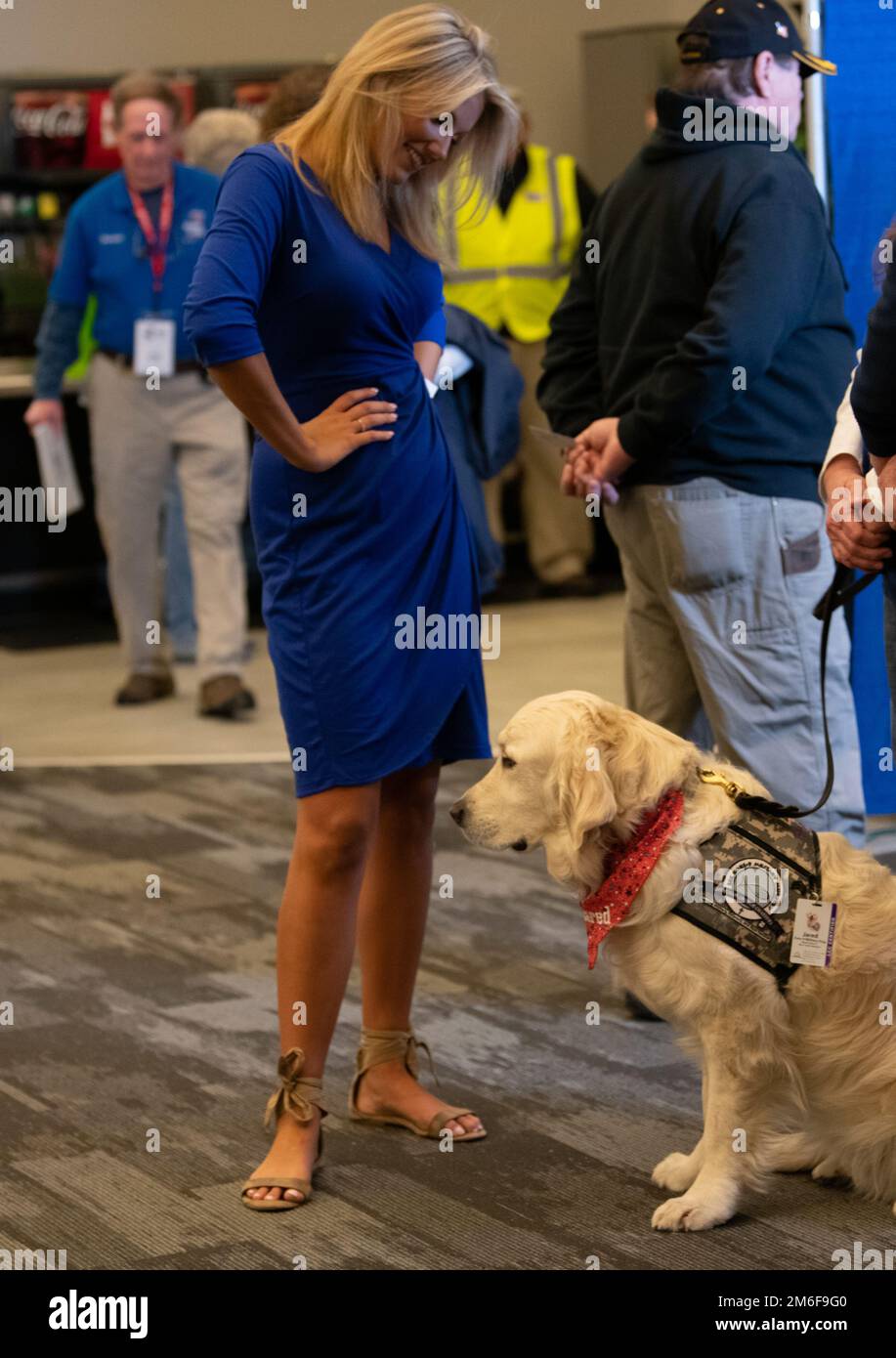 Rachel N. Berry, news reporter with WPTA 21 ABC, looks at Jared, a ...
