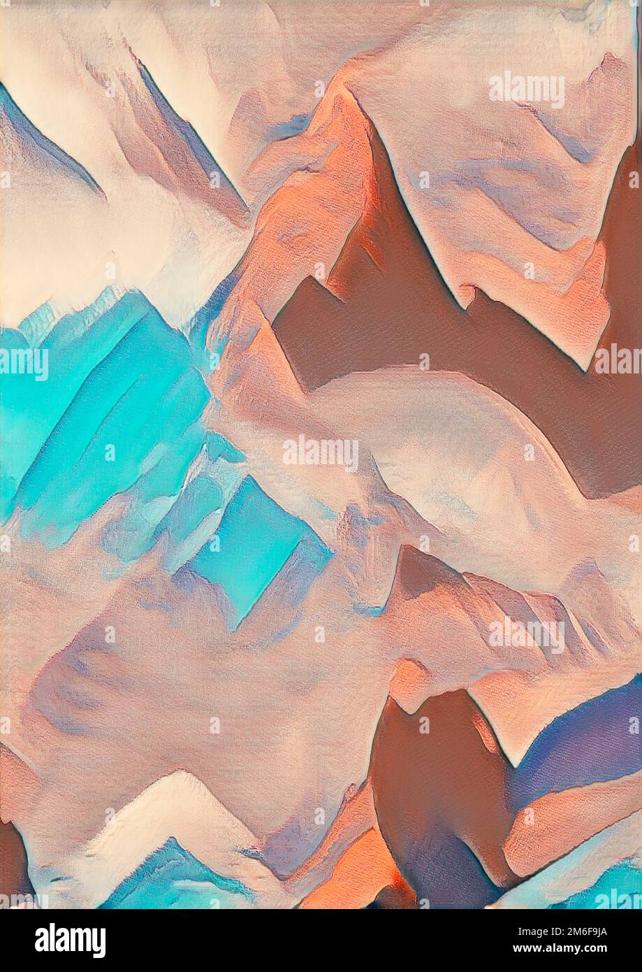 Abstract blue painting Stock Photo - Alamy