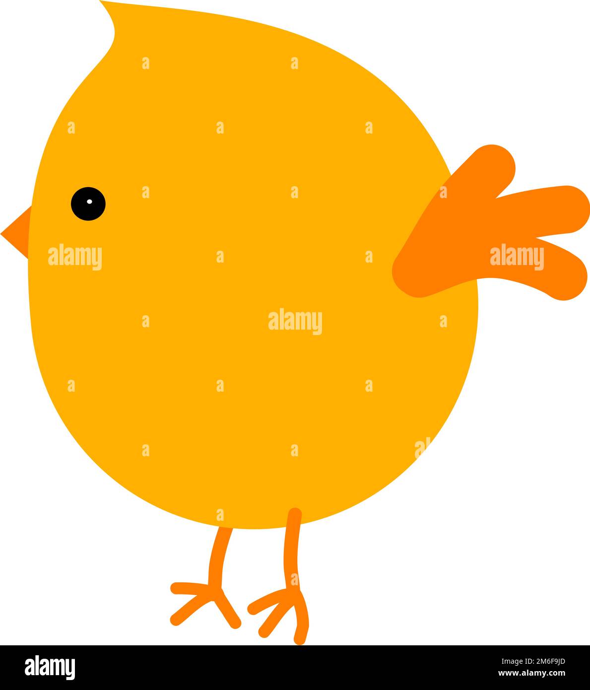 Cute Easter chick illustration isolated on background Stock Vector ...