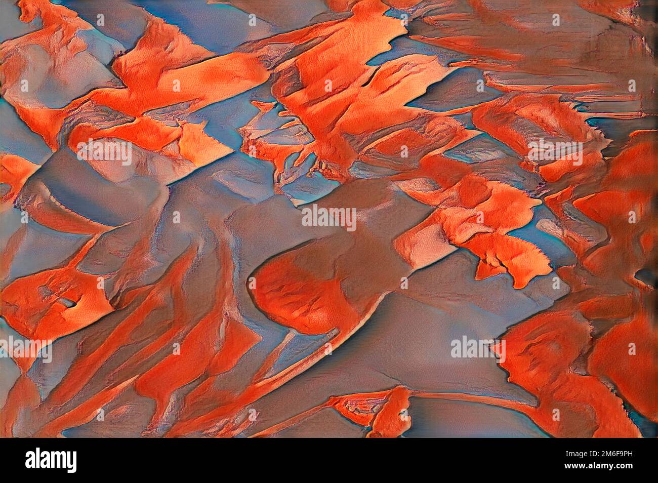 Red and blue abstract painting Stock Photo - Alamy