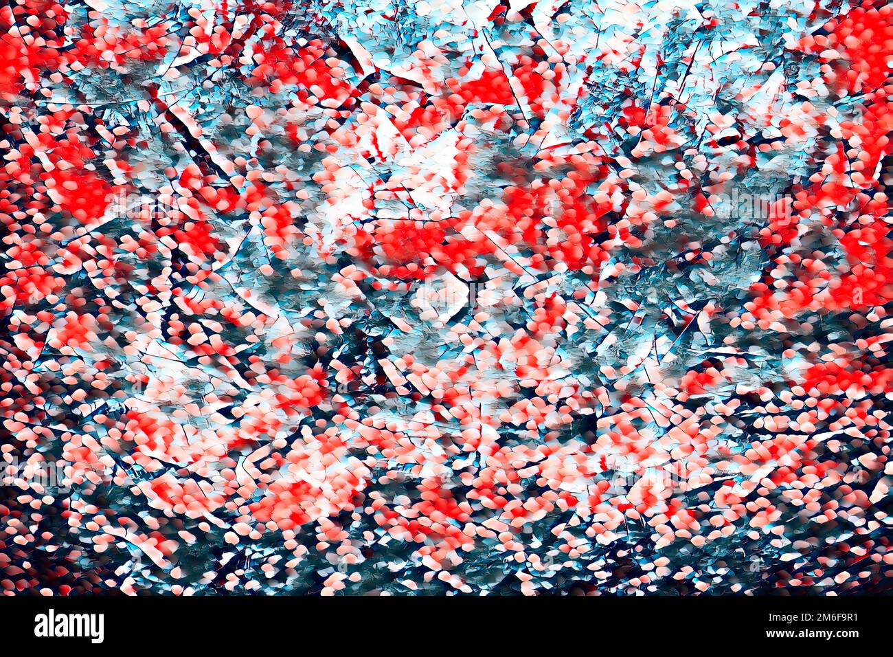 Red and blue abstract painting Stock Photo - Alamy