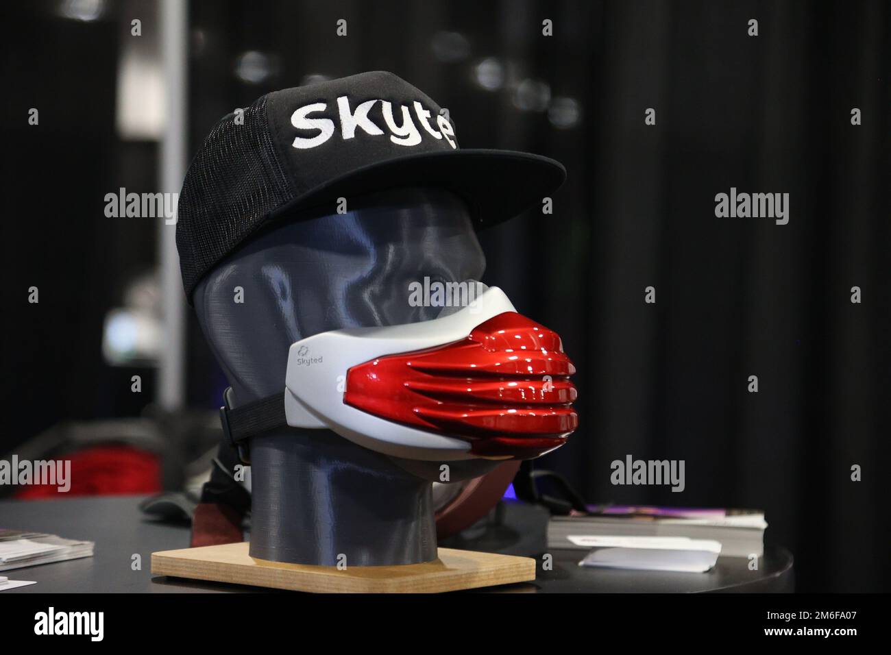 Las Vegas, United States. 03rd Jan, 2023. A view of the Skyted voice ...