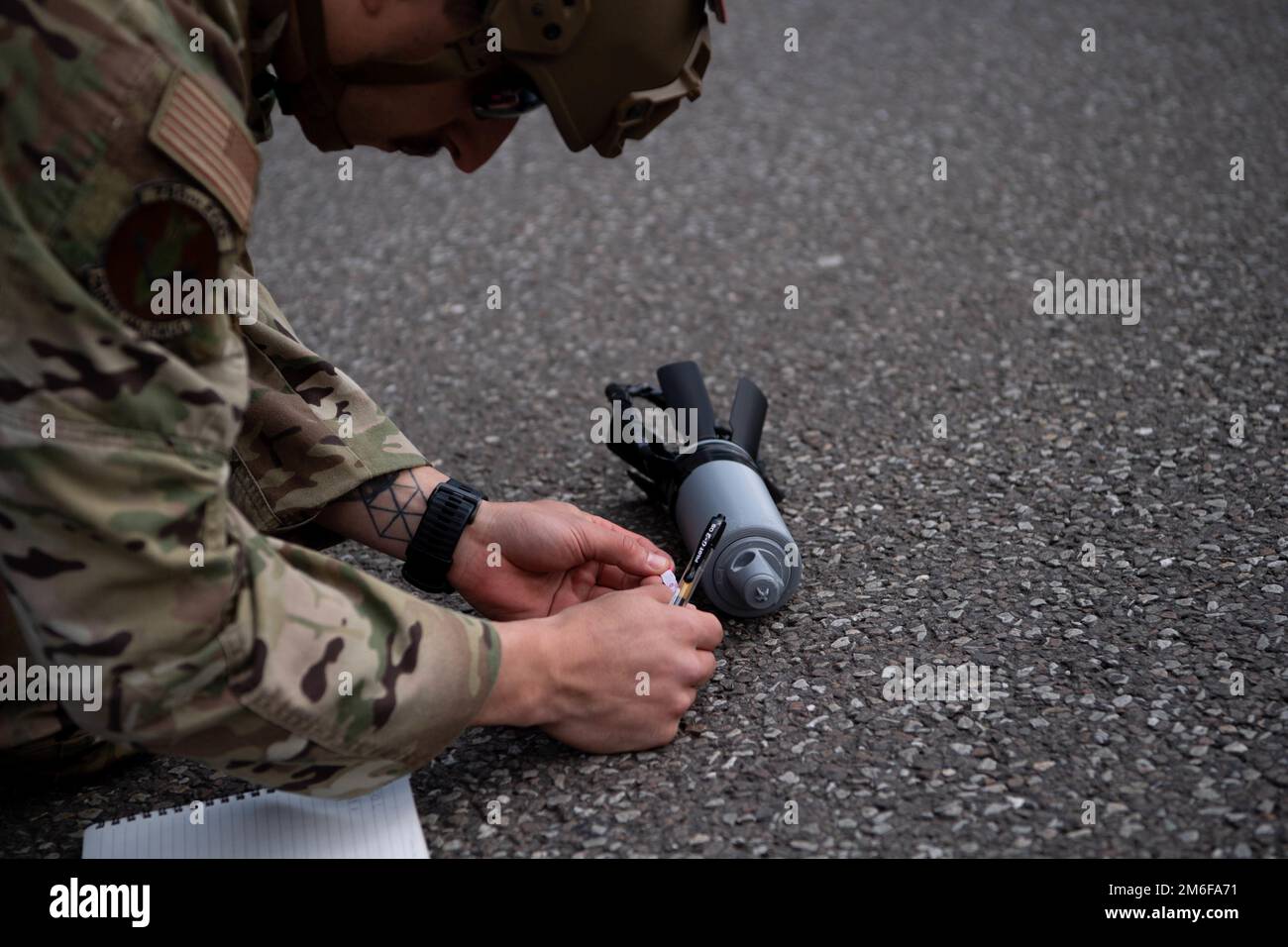 U.S. Air Force Staff Sgt. Taylor Tompkins, 786th Civil Engineer ...