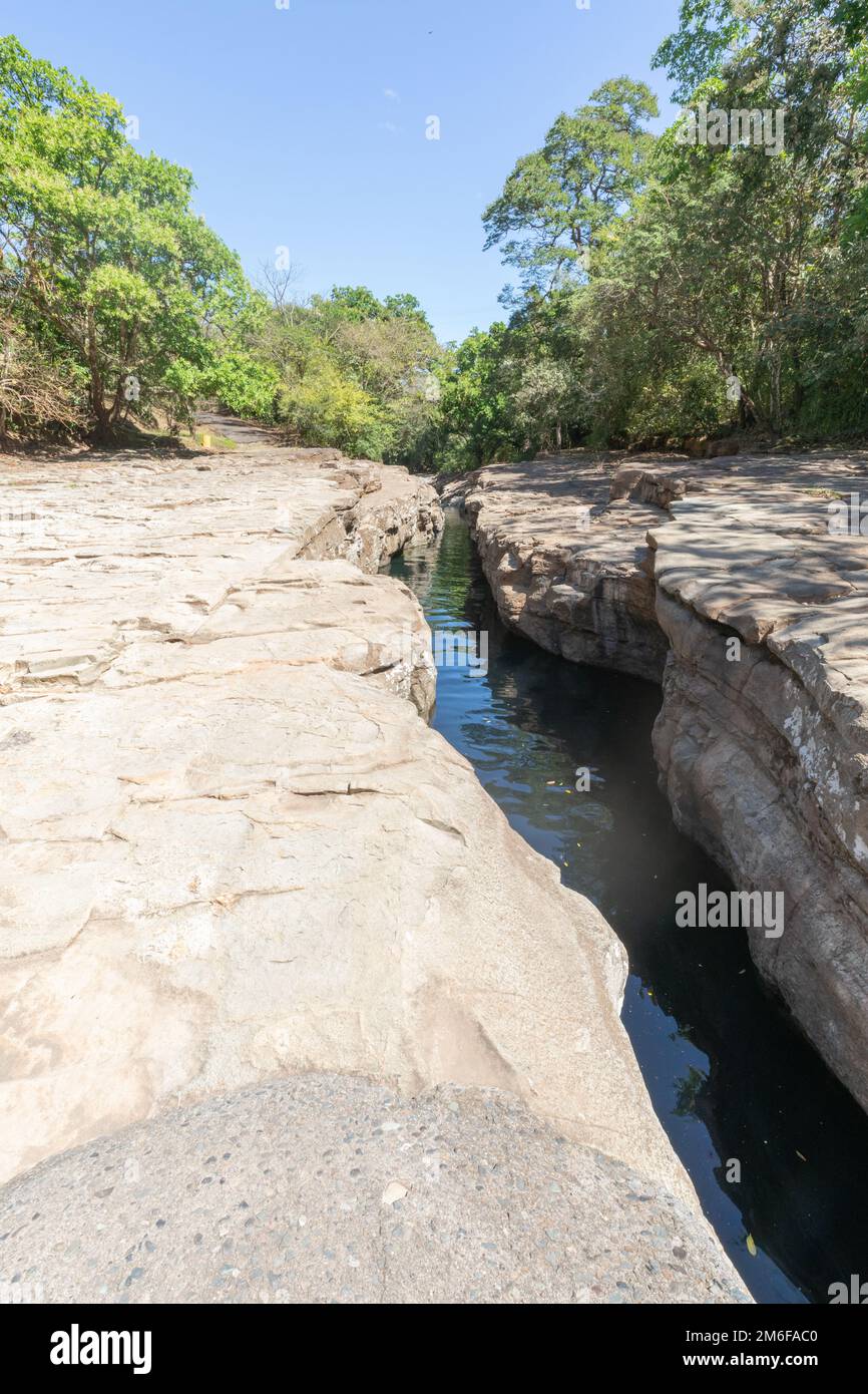 Panama, Gualaca, mini canyon of the Esti creek called Los Cangilones ...