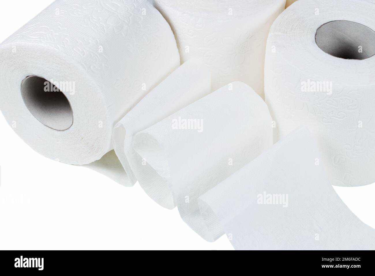 Sanitary and household, Close up detail of one single clean toilet ...