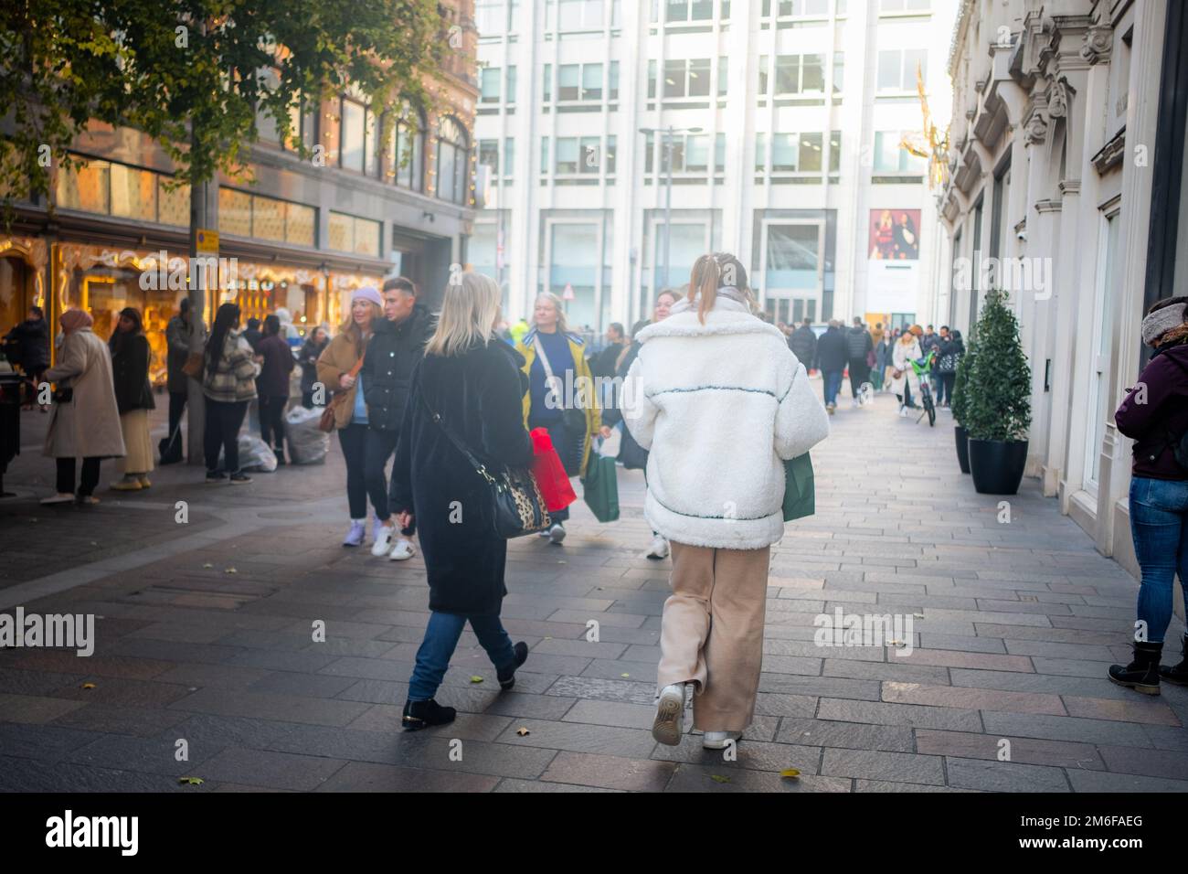 London- December 2022: Outside Harrods department store in ...