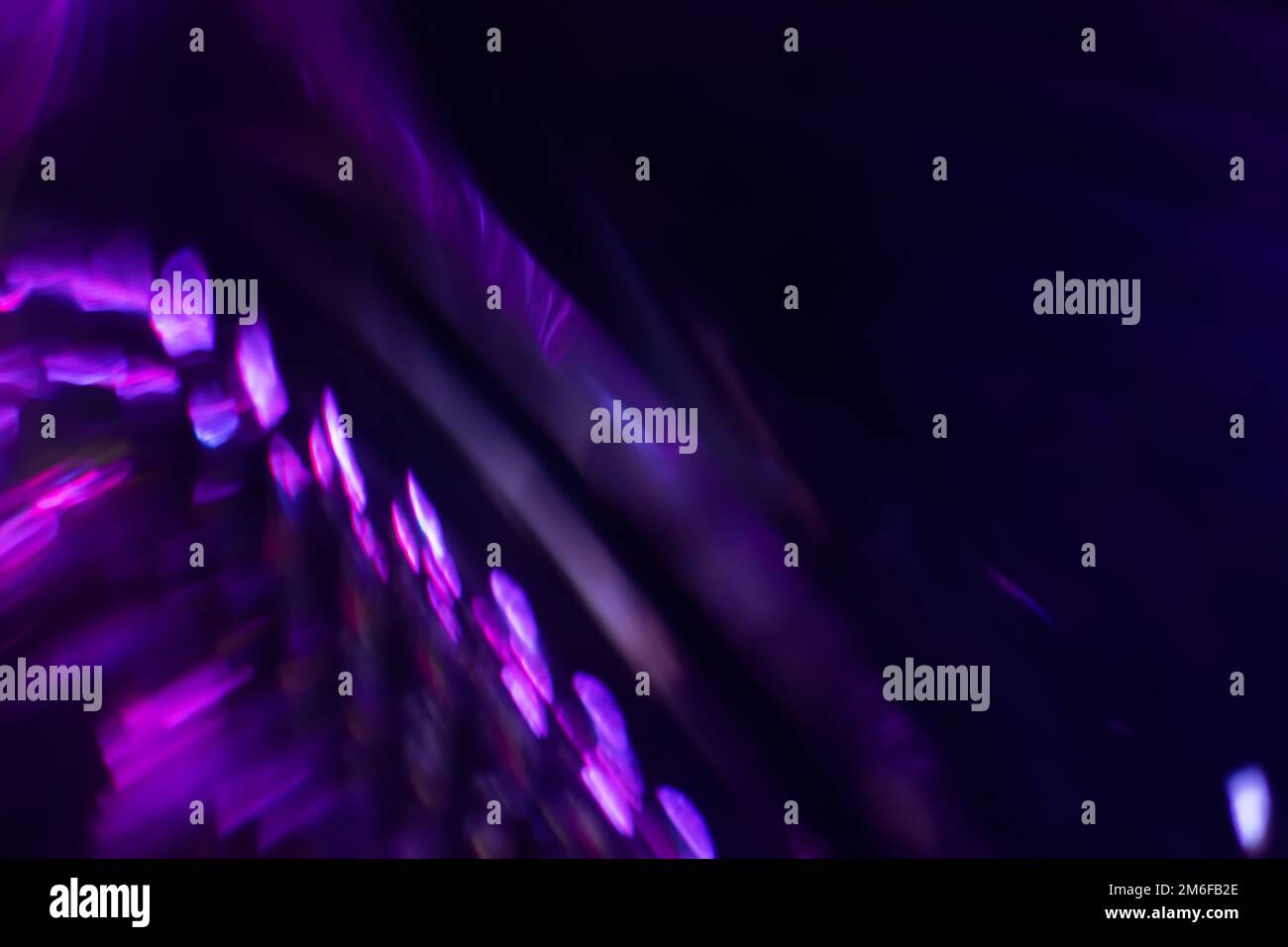 Blur neon light. Lens flare overlay. Bokeh fluorescent flash gleam ...