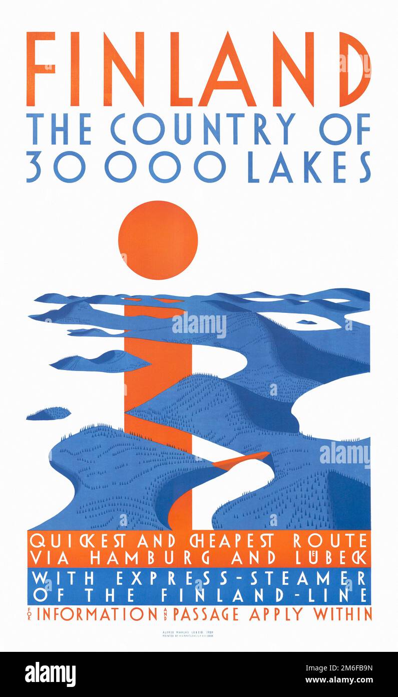 Finland. The country of 30000 lakes by Alfred Mahlau (1894-1967 ...