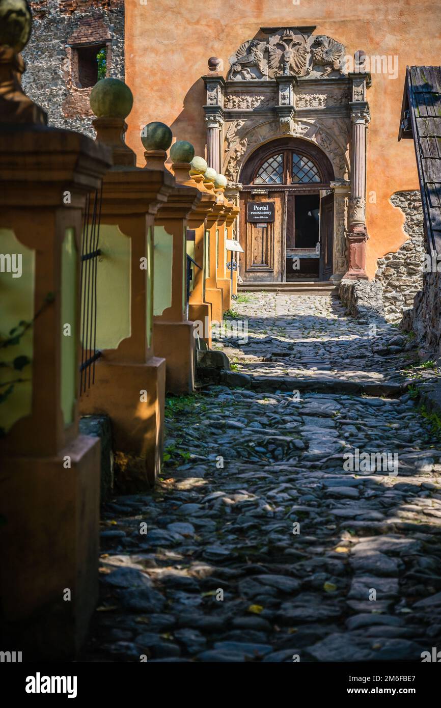 Pathway to the entrance to the The Grodno Castle Stock Photo - Alamy