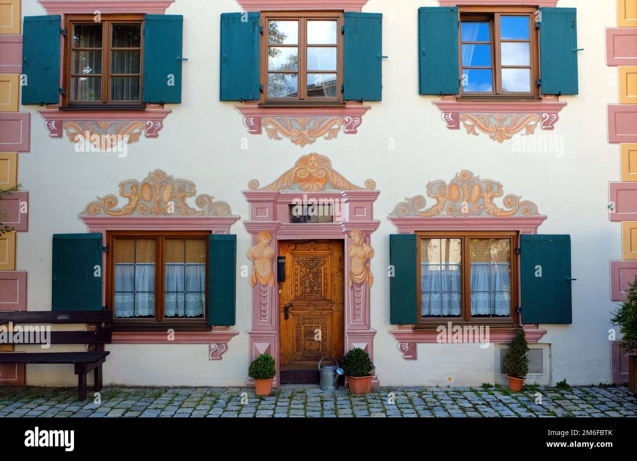 Austrian house in the mountains of the lechtal Stock Photo - Alamy