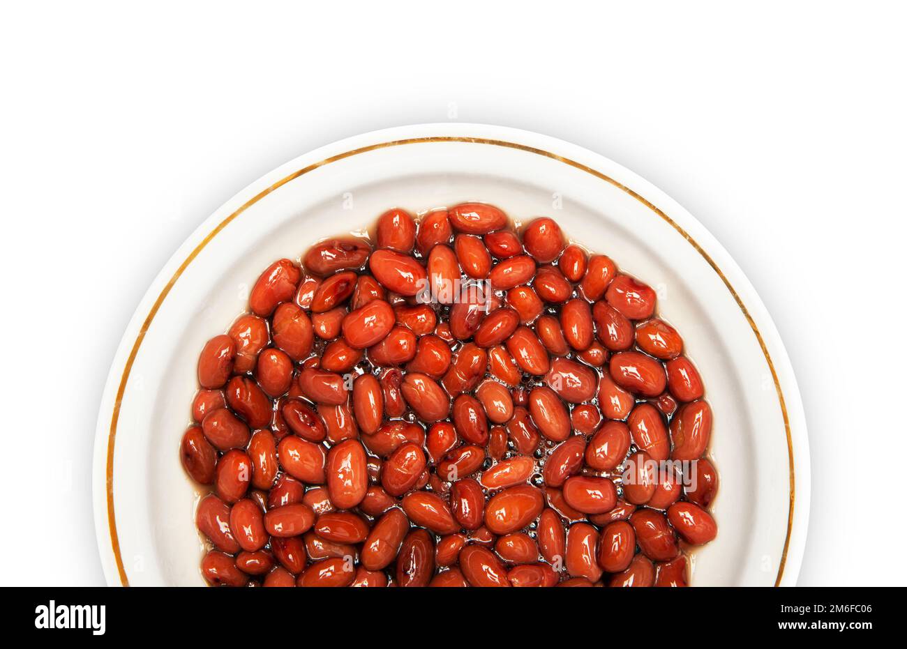 Cooked kidney red beans in bowl Stock Photo - Alamy