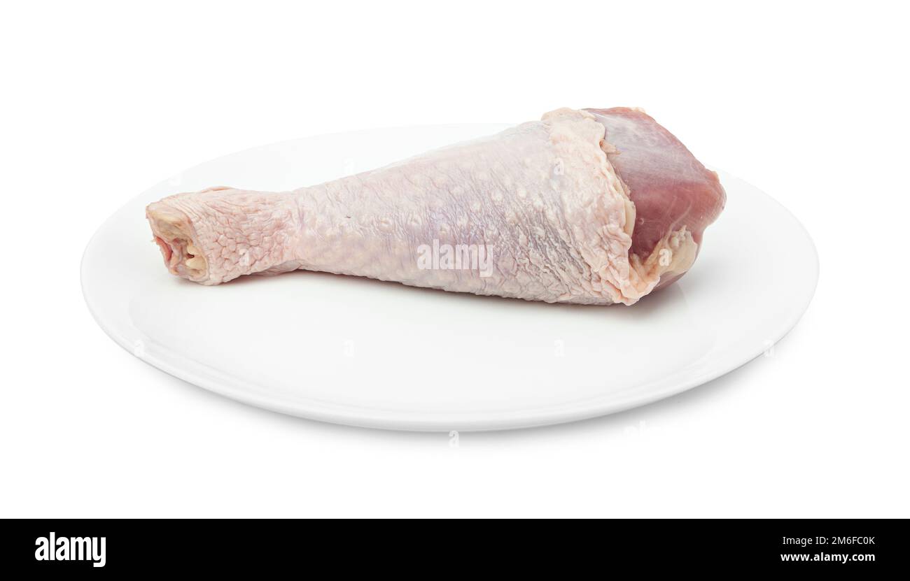 Raw turkey thigh Cut Out Stock Images & Pictures - Alamy