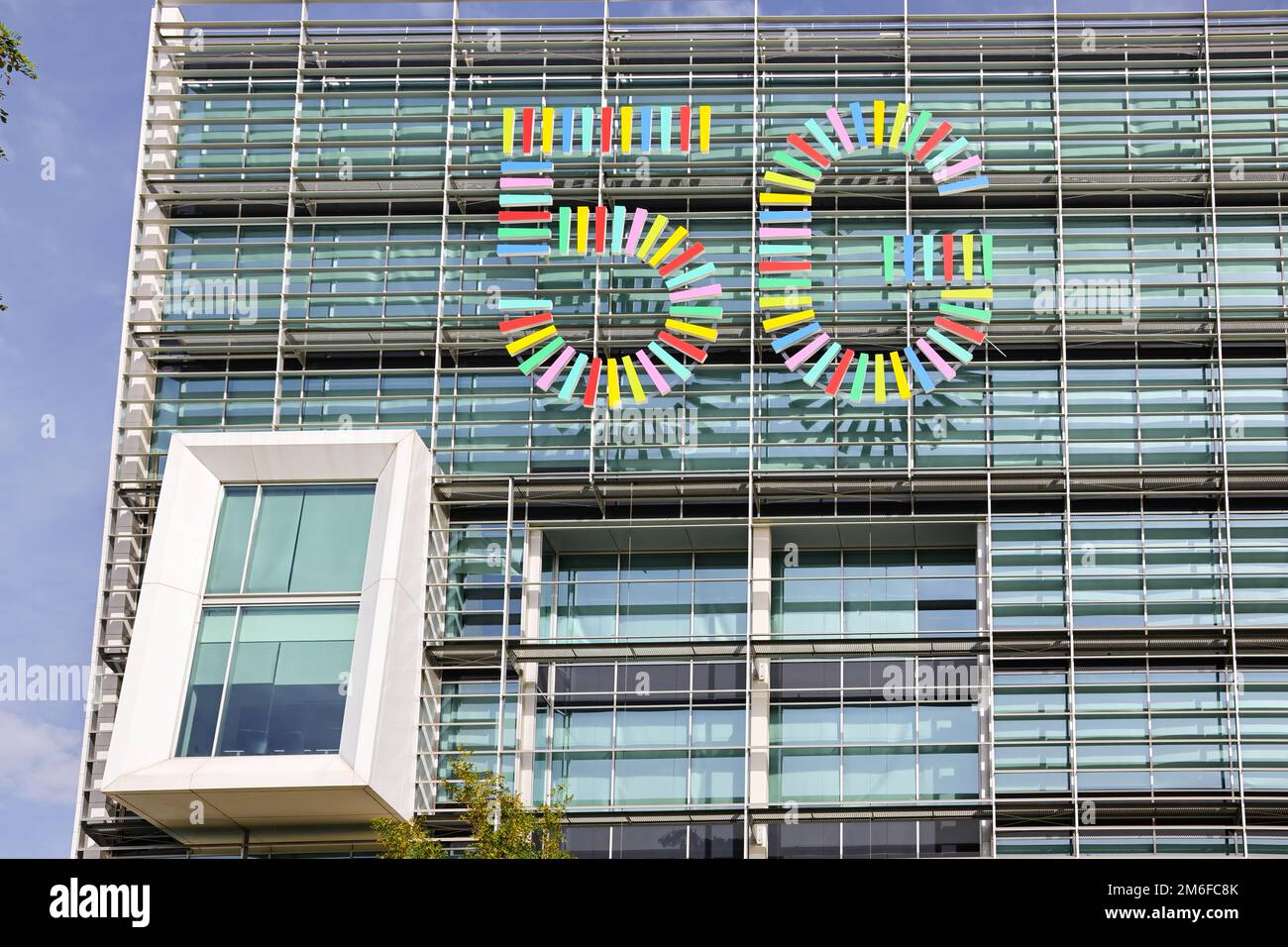 The head office building of the telecommunications company NOS in the ...