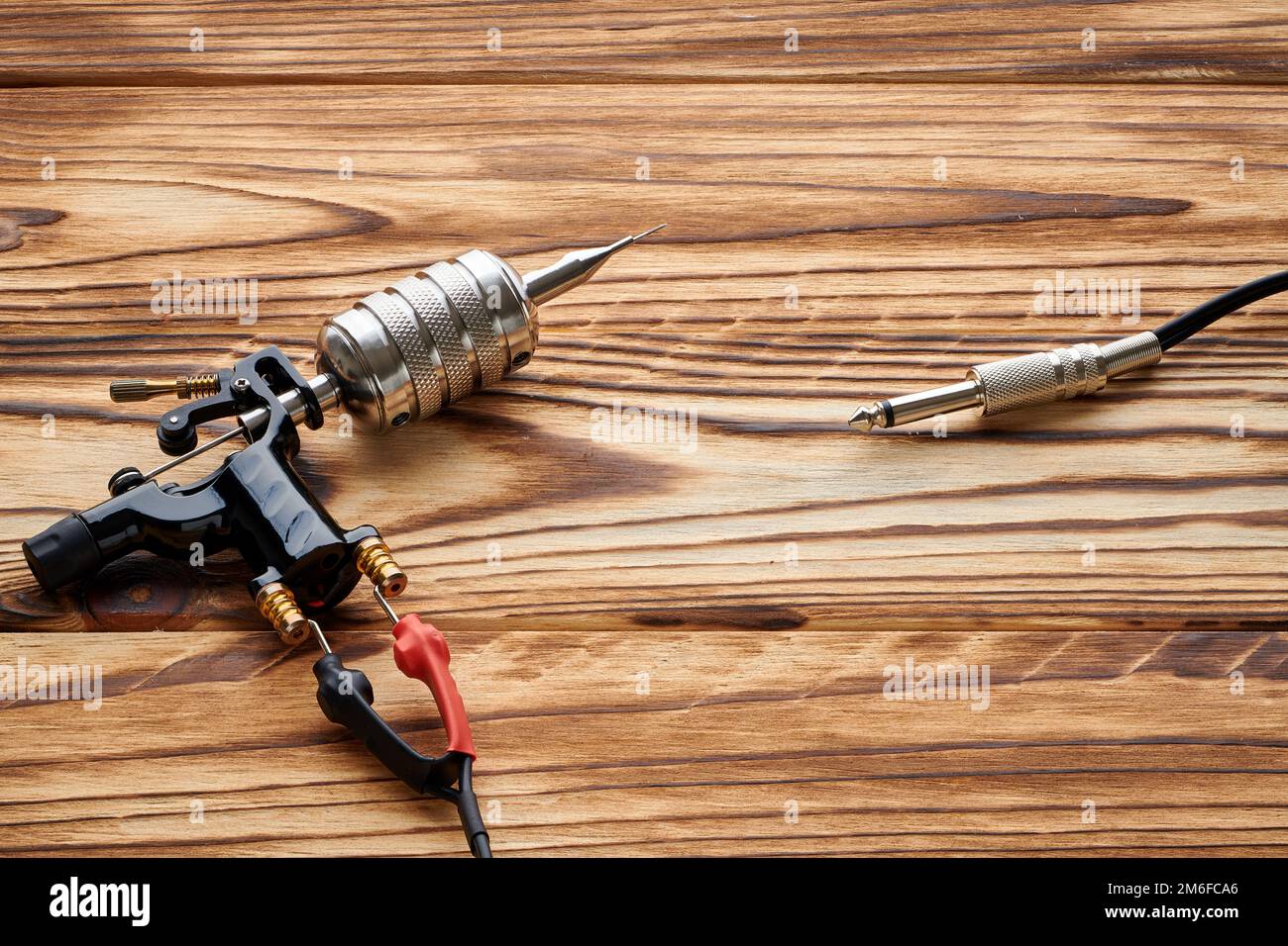 Tattoo machine, tools and supplies Stock Photo - Alamy