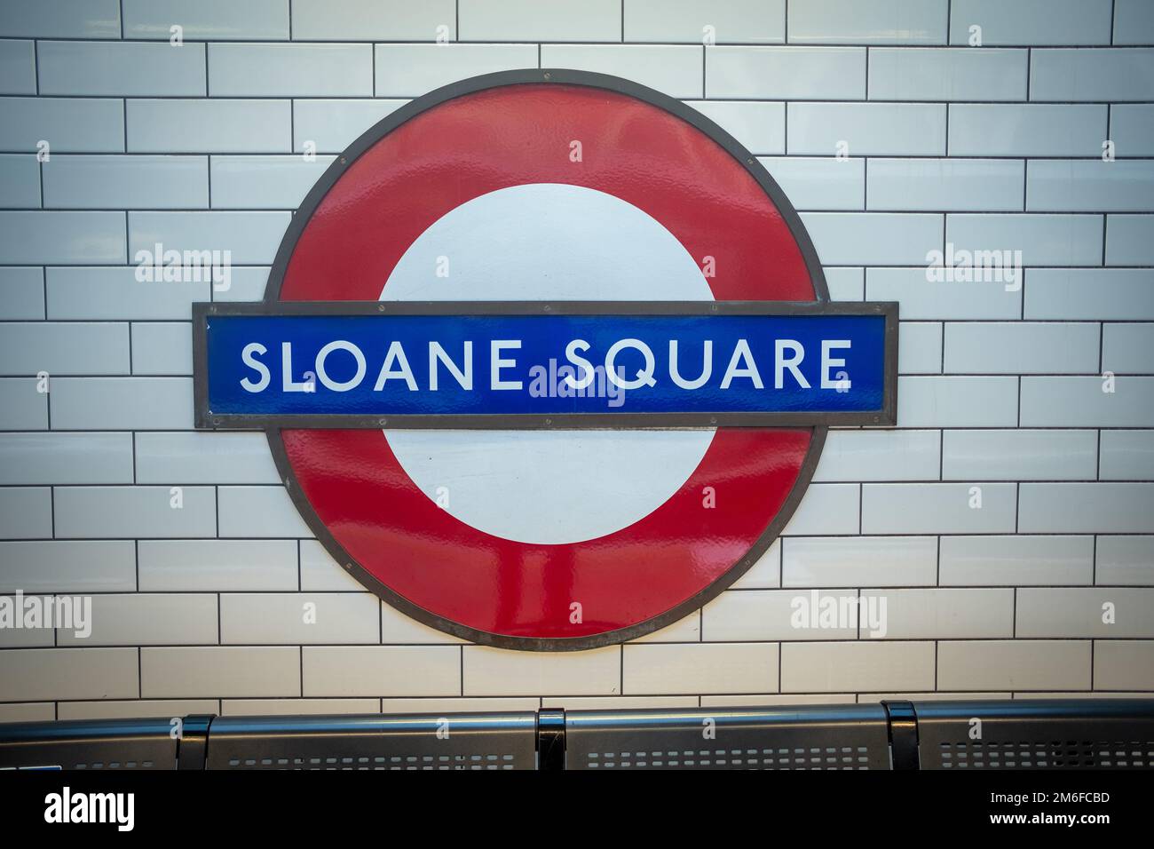 London- December 2022: Sloane Square Underground Station, district and ...