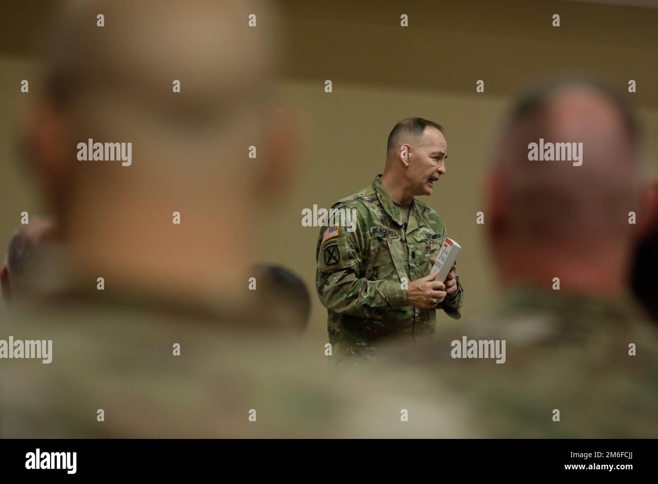 U.S. Army Chaplain Lt. Col. Steve Blackwell, attached to the Army ...