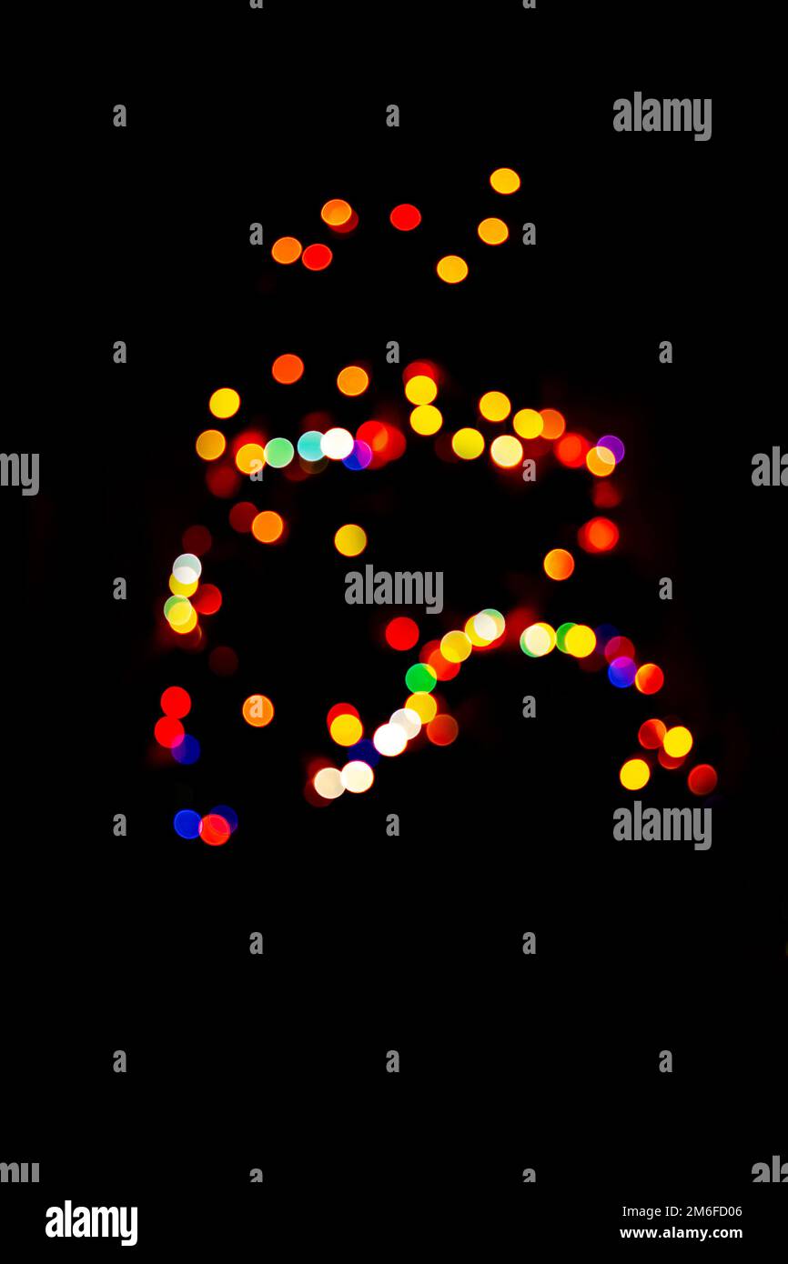 Boke colorful bright neon rays for party background night view. Night ...