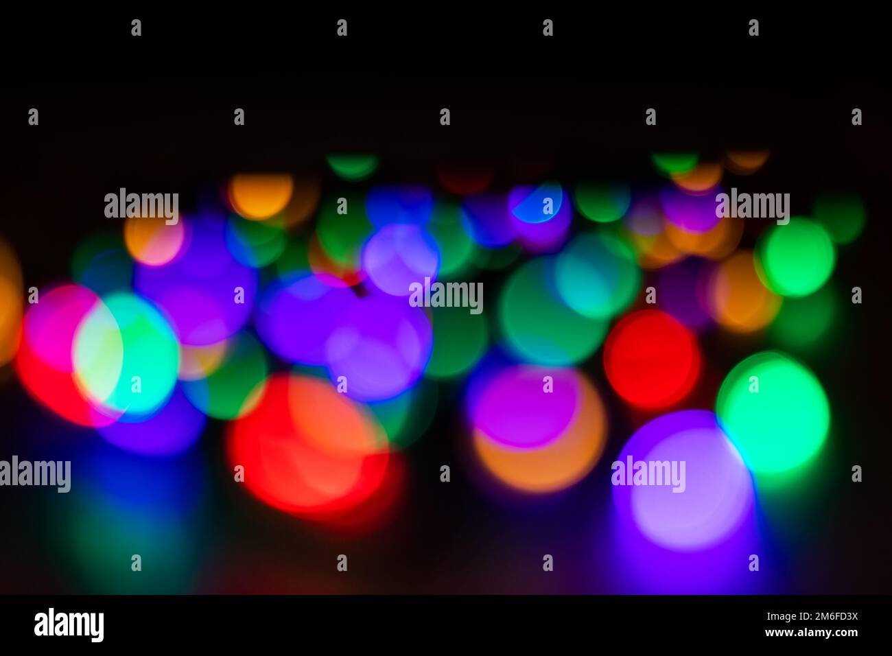 Abstract glare circular bokeh background of Christmas light Stock Photo ...