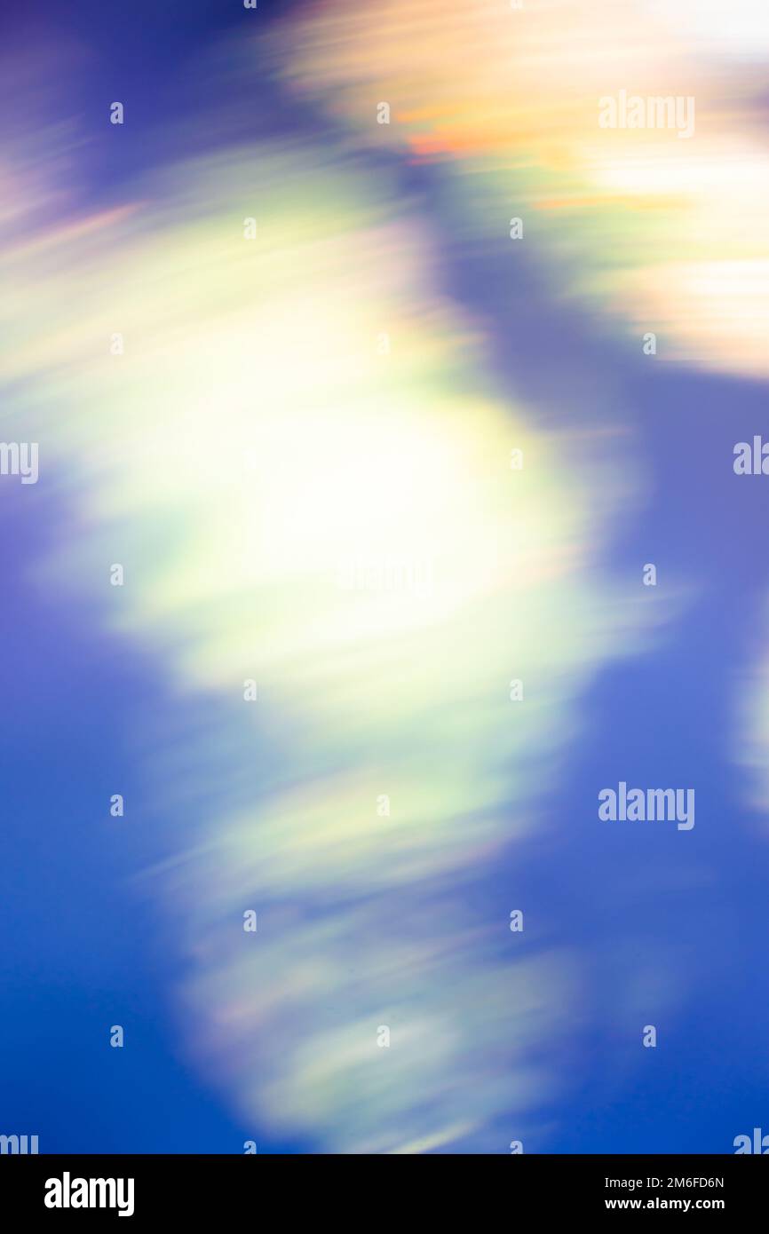 Blue biblic air space blurred bokeh pastel bright background. Christian ...