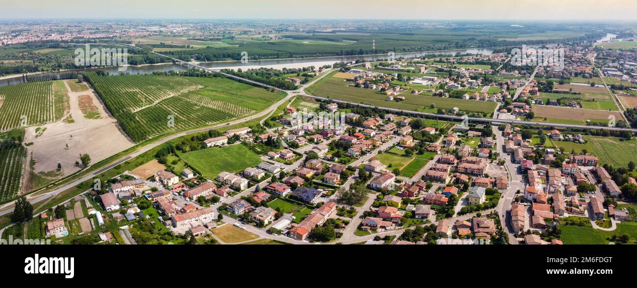 Aerial view boretto emilia hi-res stock photography and images - Alamy