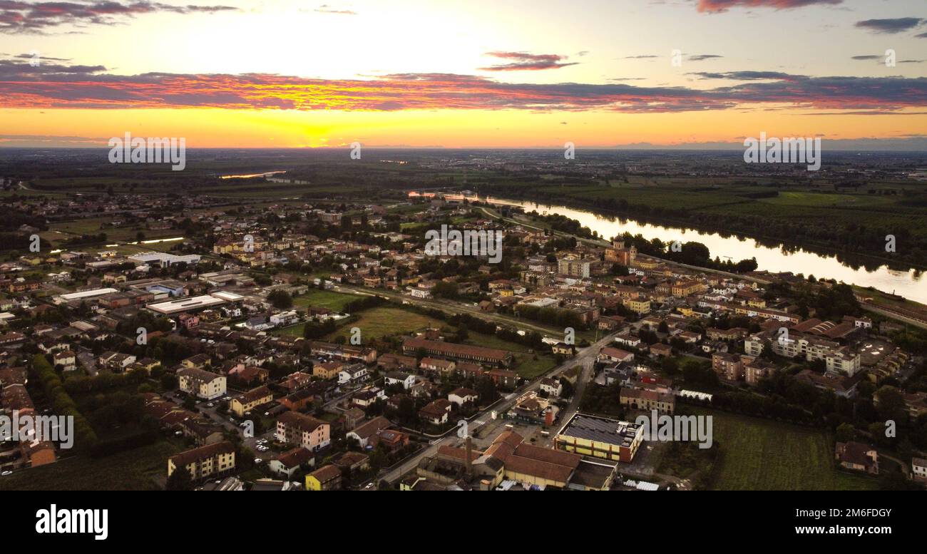Aerial view boretto emilia hi-res stock photography and images - Alamy