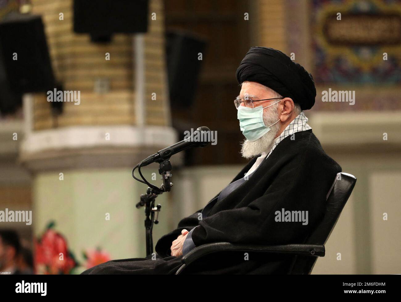 Tehran, Iran, 04/01/2023, Iran's Supreme Leader Ayatollah Ali Khamenei ...