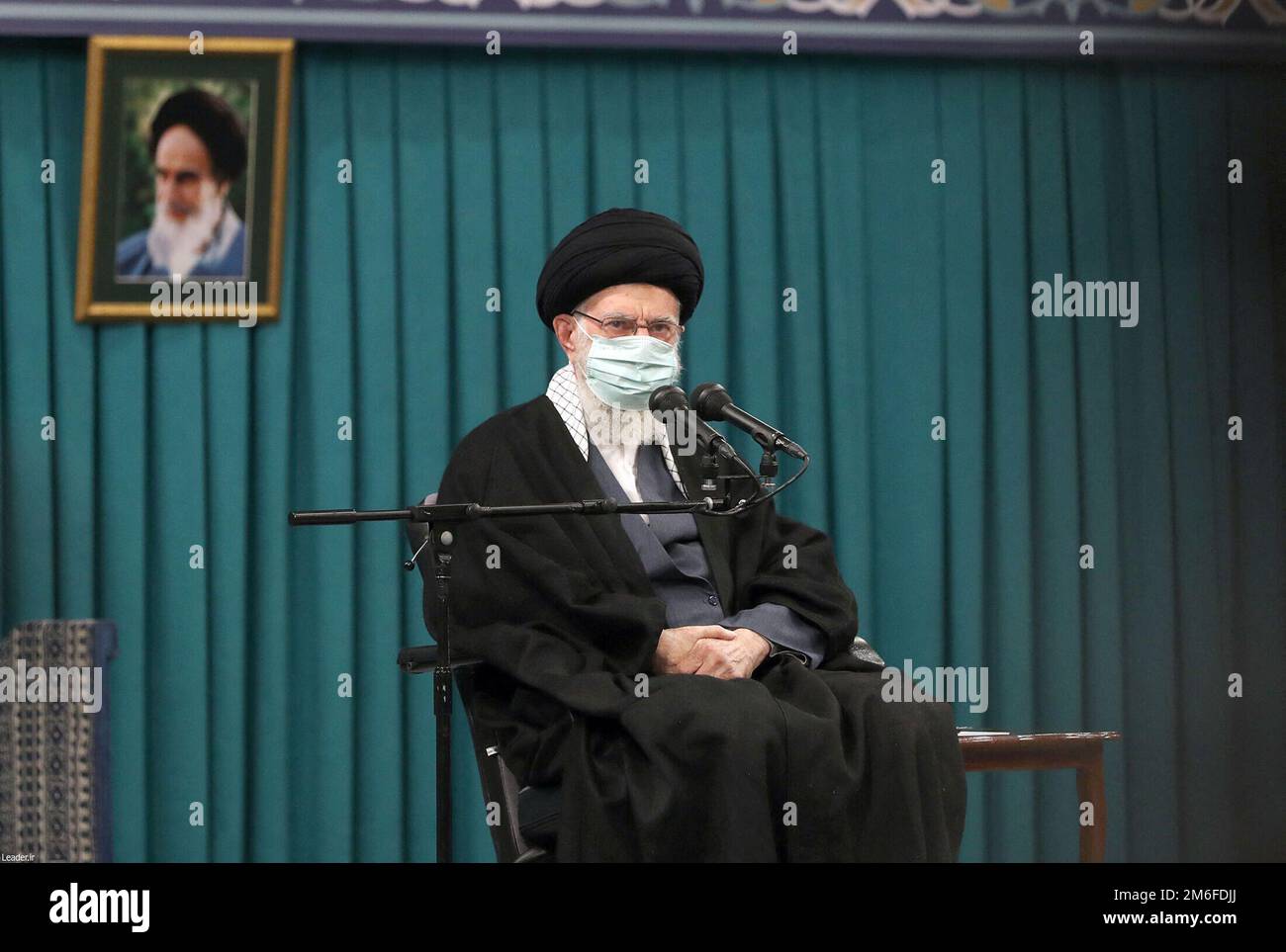Tehran, Iran, 04/01/2023, Iran's Supreme Leader Ayatollah Ali Khamenei ...