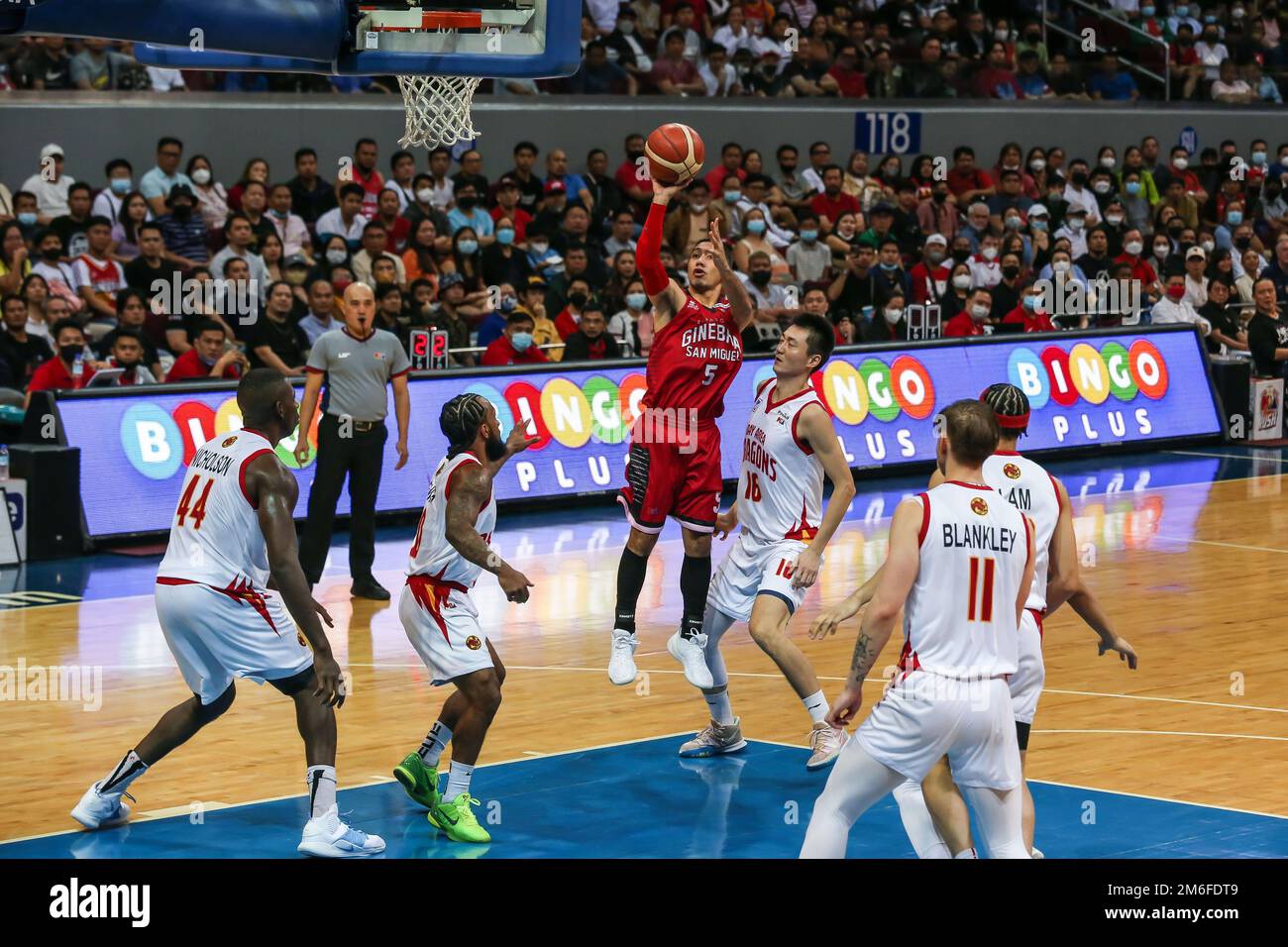 Pasay City, Philippines. 4th Jan, 2023. Lewis Alfred Tenorio (C) of ...