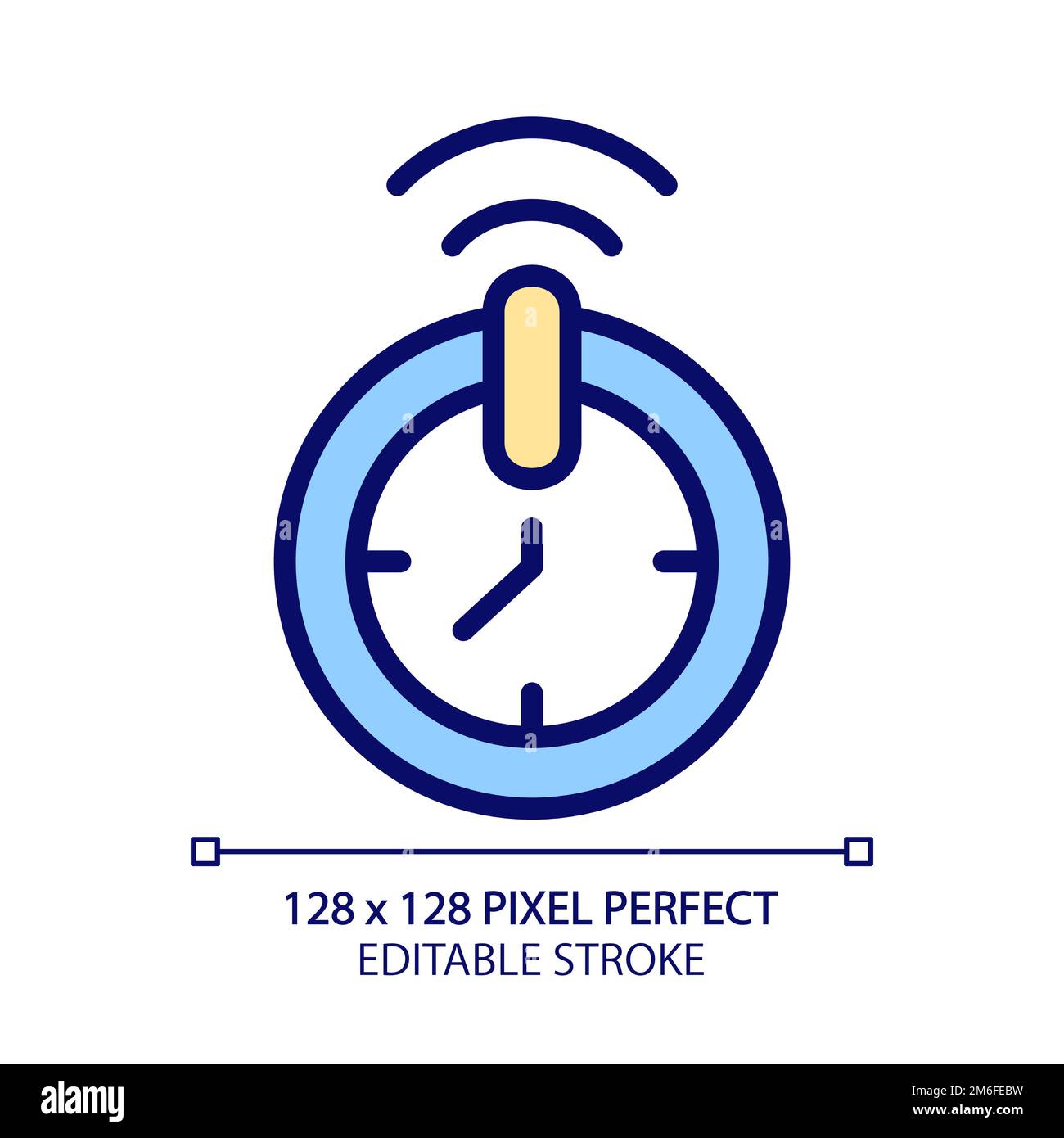 Automatic shut off timer pixel perfect RGB color icon Stock Vector ...