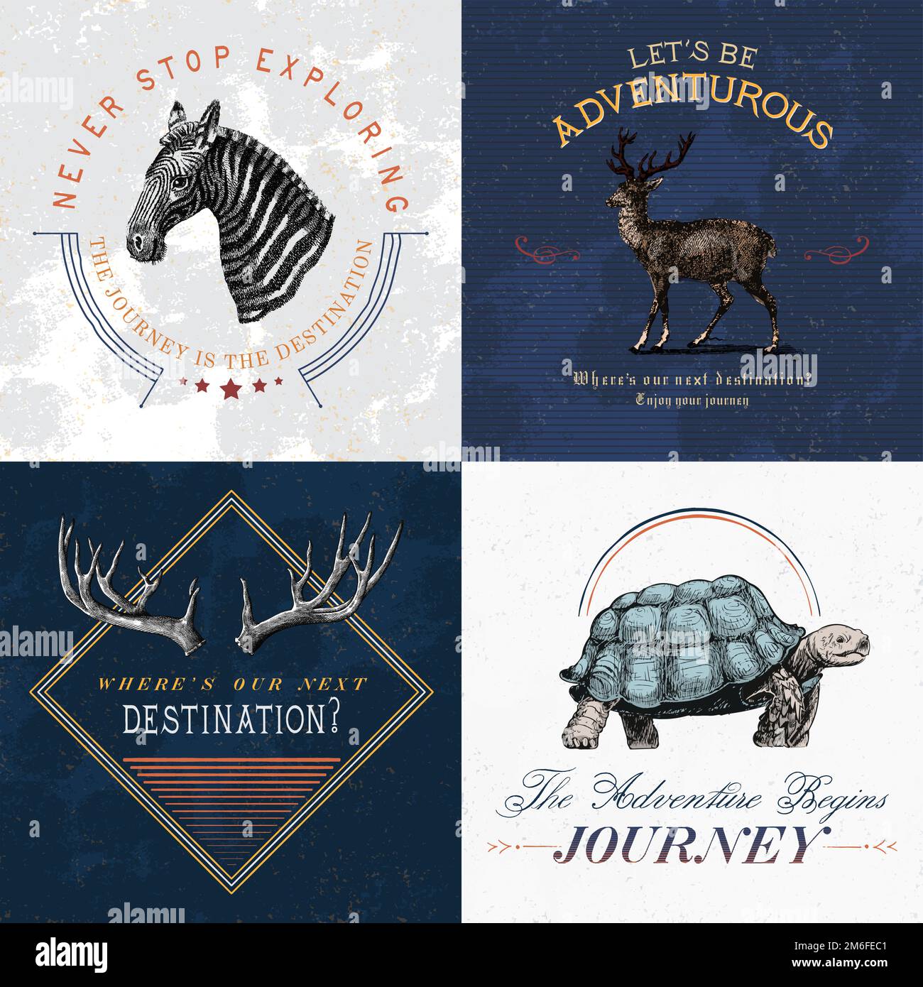 Collection of adventure logo design vectors Stock Vector Image & Art ...