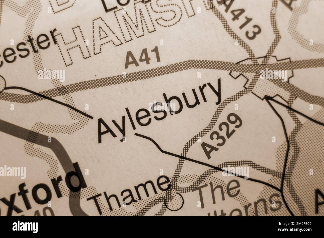 Aylesbury map hi-res stock photography and images - Alamy