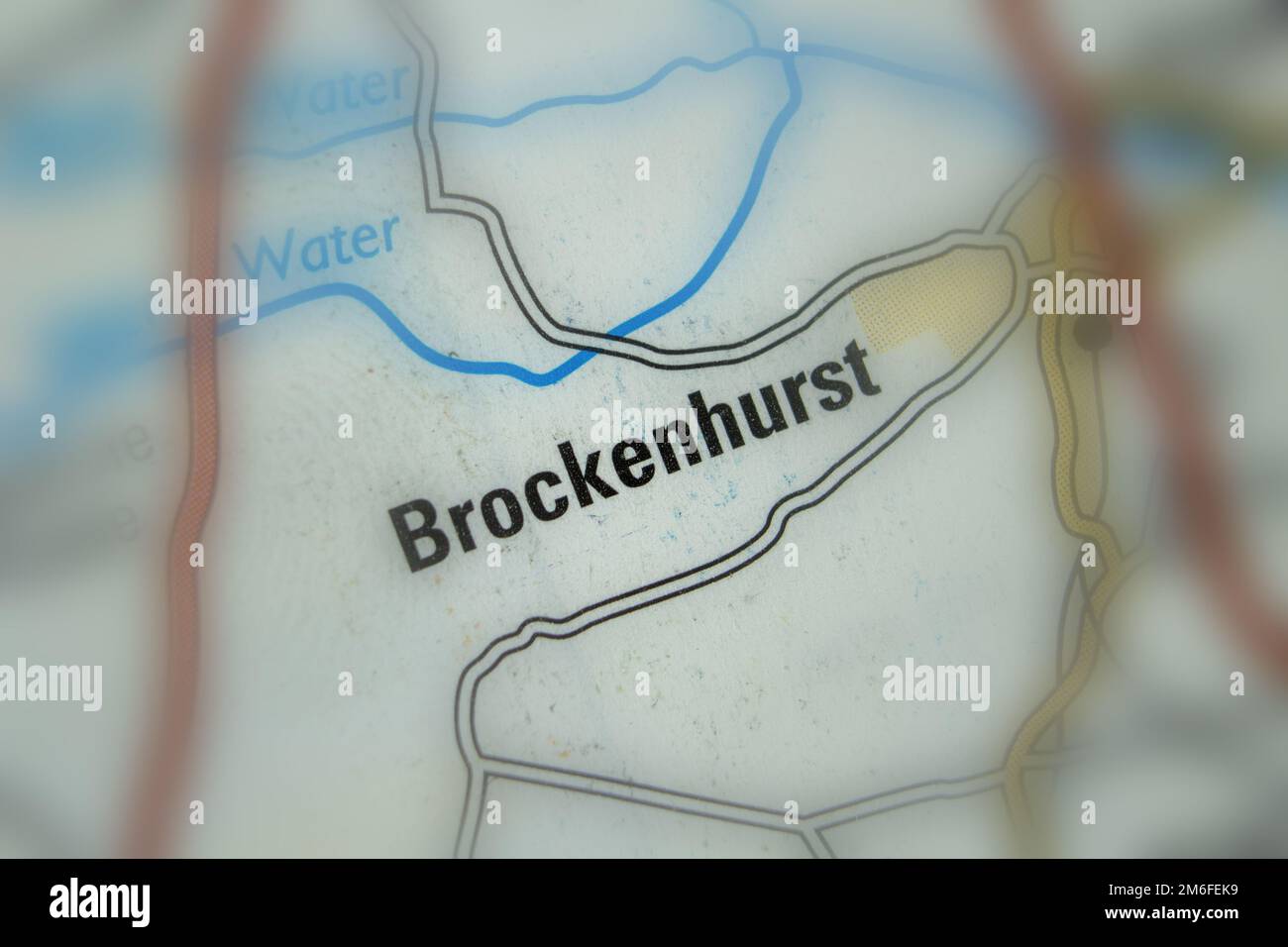 Brockenhurst Village, Hampshire, United Kingdom atlas map town name ...