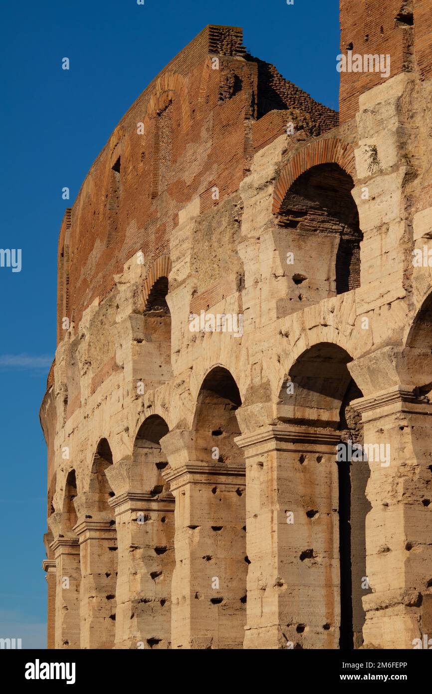 Views of Roman Coliseum, Roman Colosseum, Rome, Lazio. Italy Stock ...