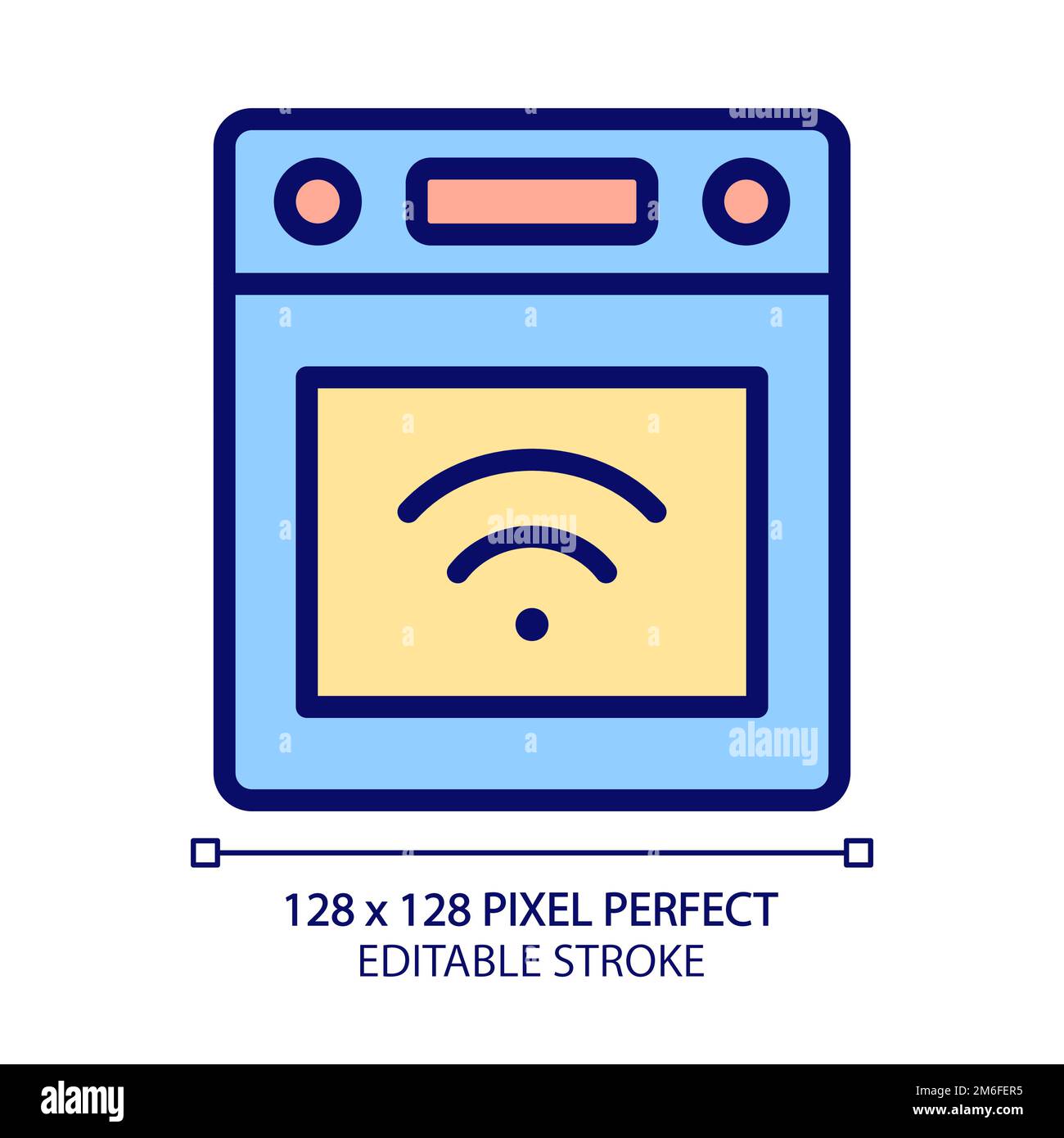 Smart stove pixel perfect RGB color icon Stock Vector Image & Art - Alamy