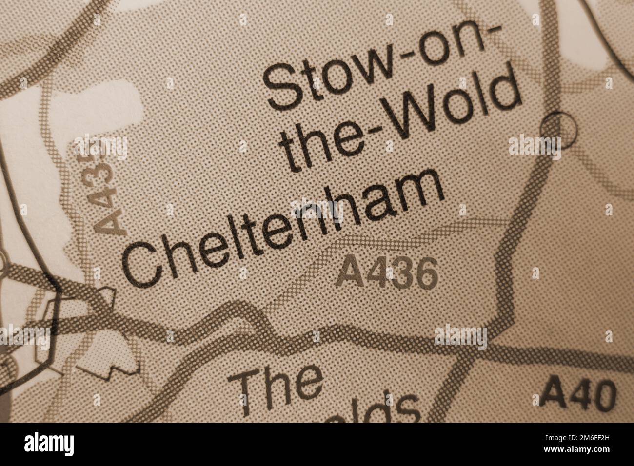 Map of cheltenham hi-res stock photography and images - Alamy