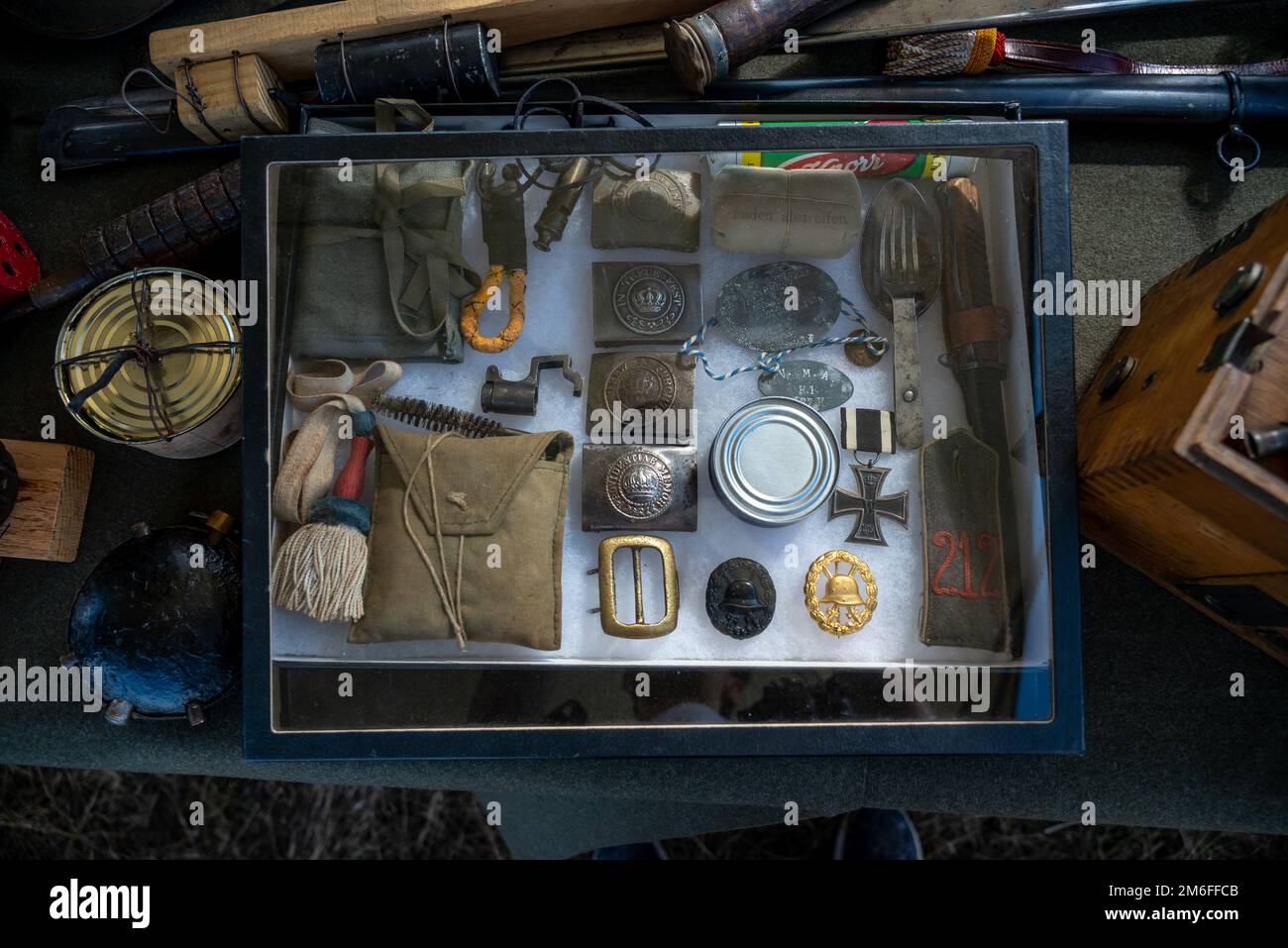A top view of German World War II items on a table Stock Photo - Alamy